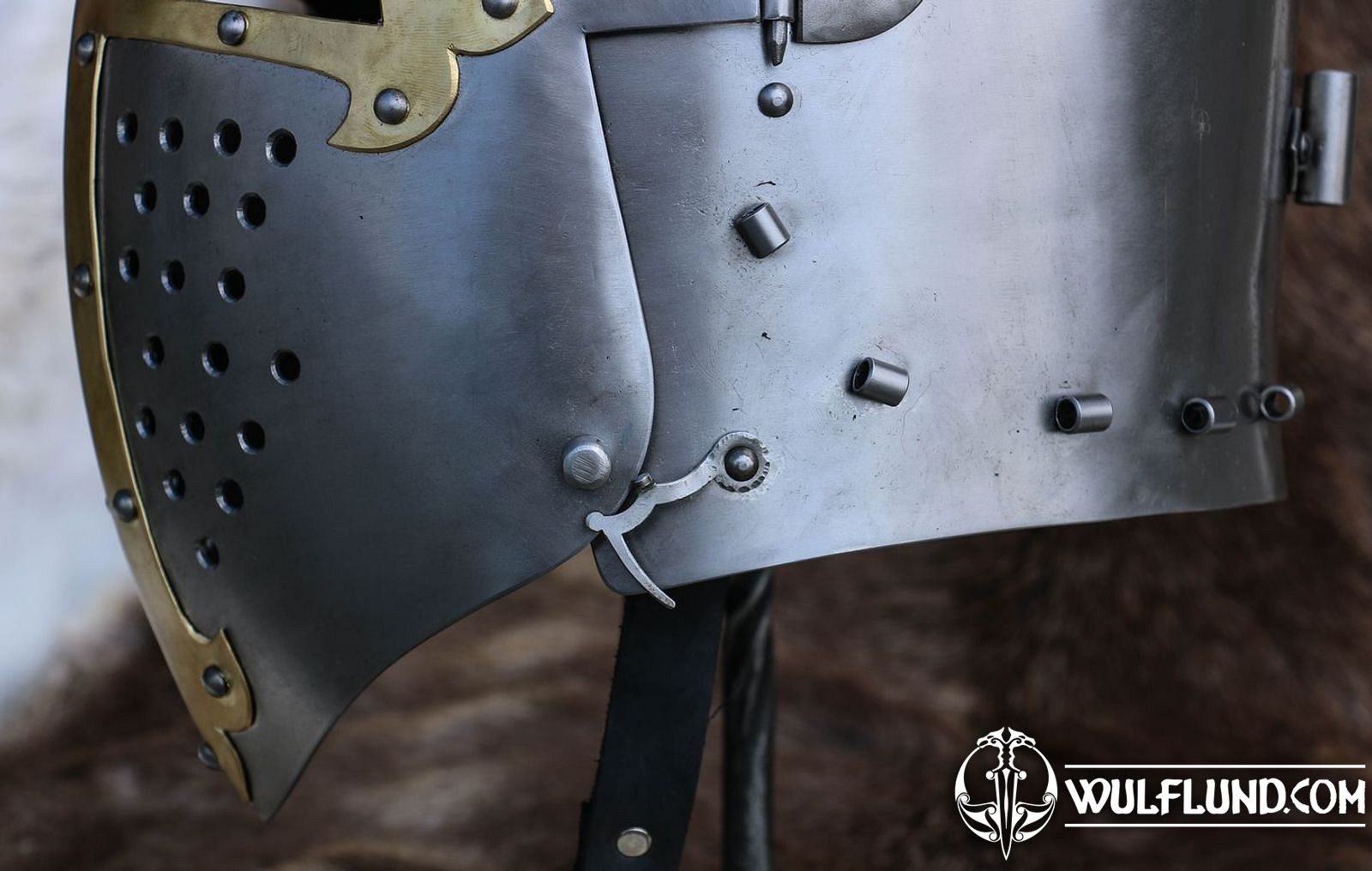 MEDIEVAL VISOR HELMET, combat 2 mm Wulflund