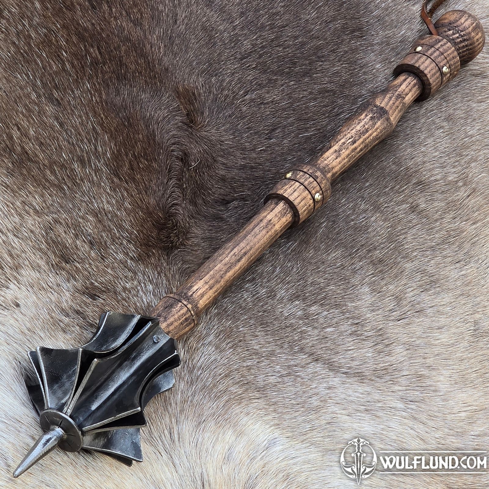 EUROPEAN MACE with wooden handle, replica Maces Weapons Wulflund