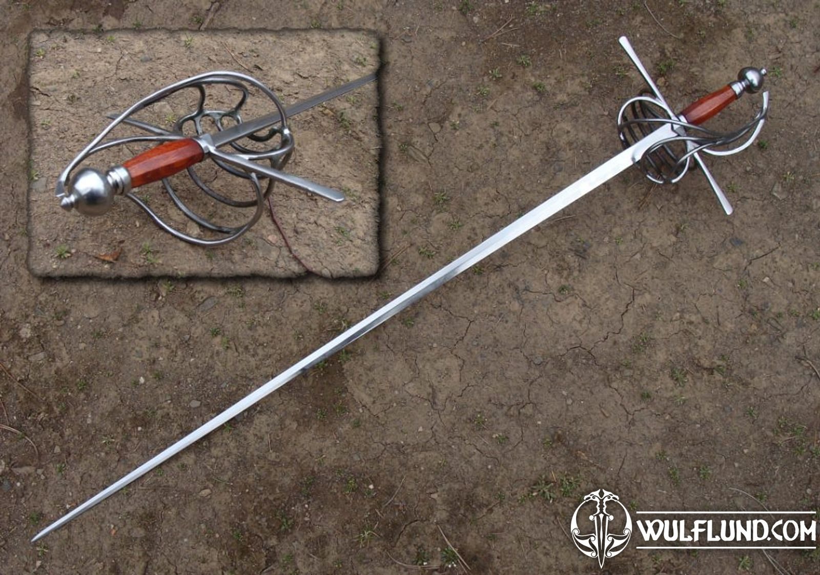 RAPIER WITH WOODEN HILT I Drakkaria renaissance swords, rapiers, sabres ...