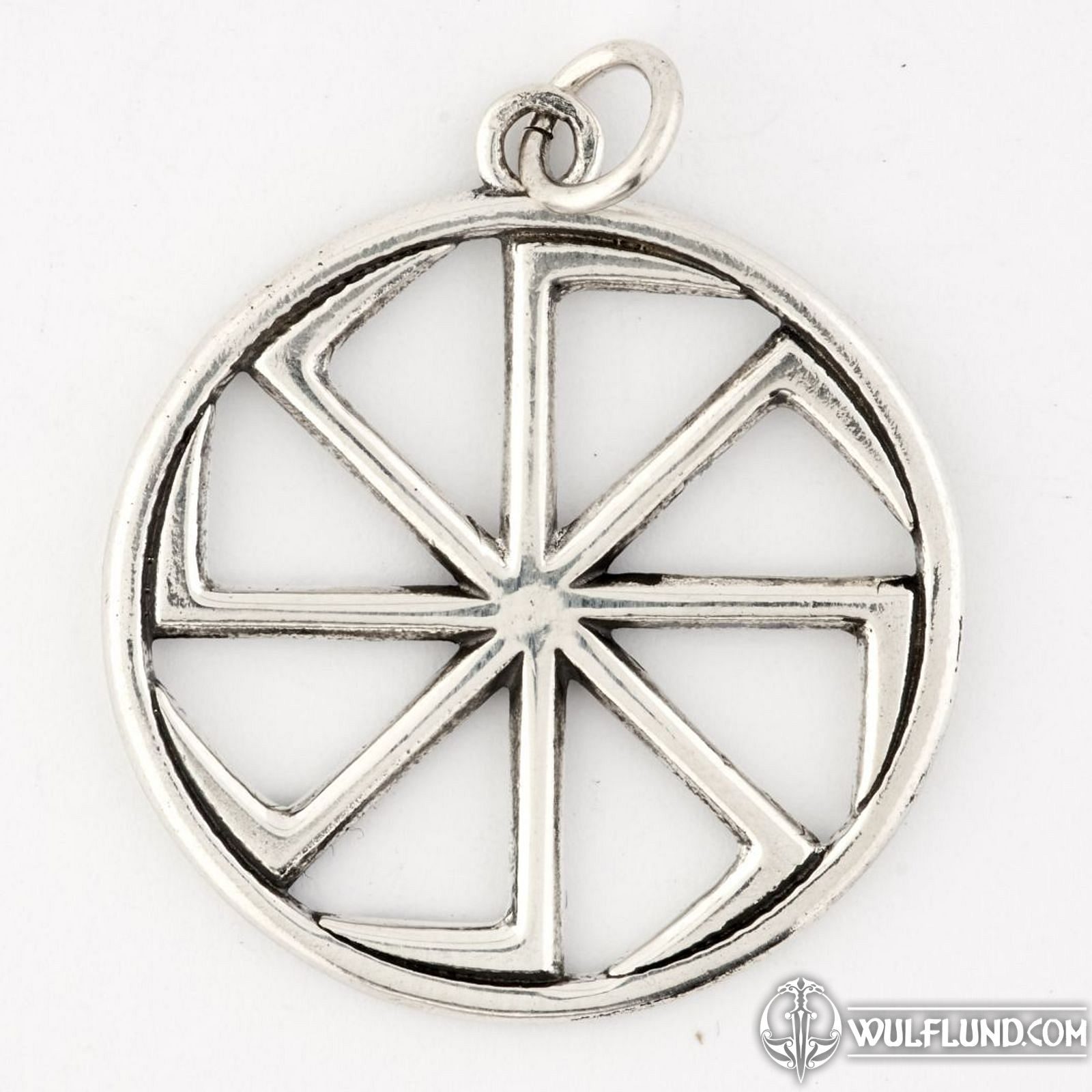 SILVER KOLOVRAT, SLAVIC SUN WHEEL KOLOWRAT SLAWA Wulflund