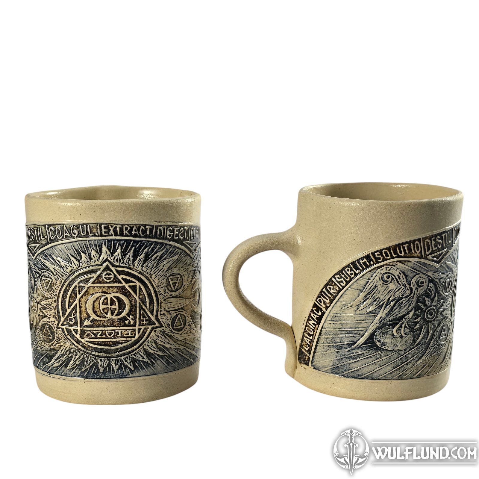 Alchemy, ceramic mug Traditional Czech ceramics Feasting Wulflund