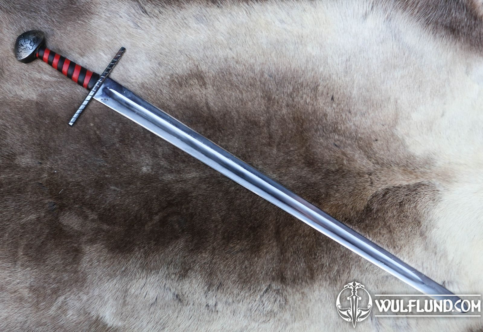 GRIFFIN Romanesque Sword of Sigvinais type etched Drakkaria Medieval ...