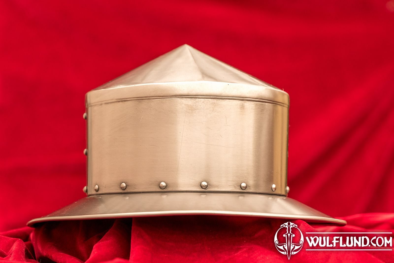 IRON HAT - riveted helmet medieval helmets Helmets, Armour Wulflund
