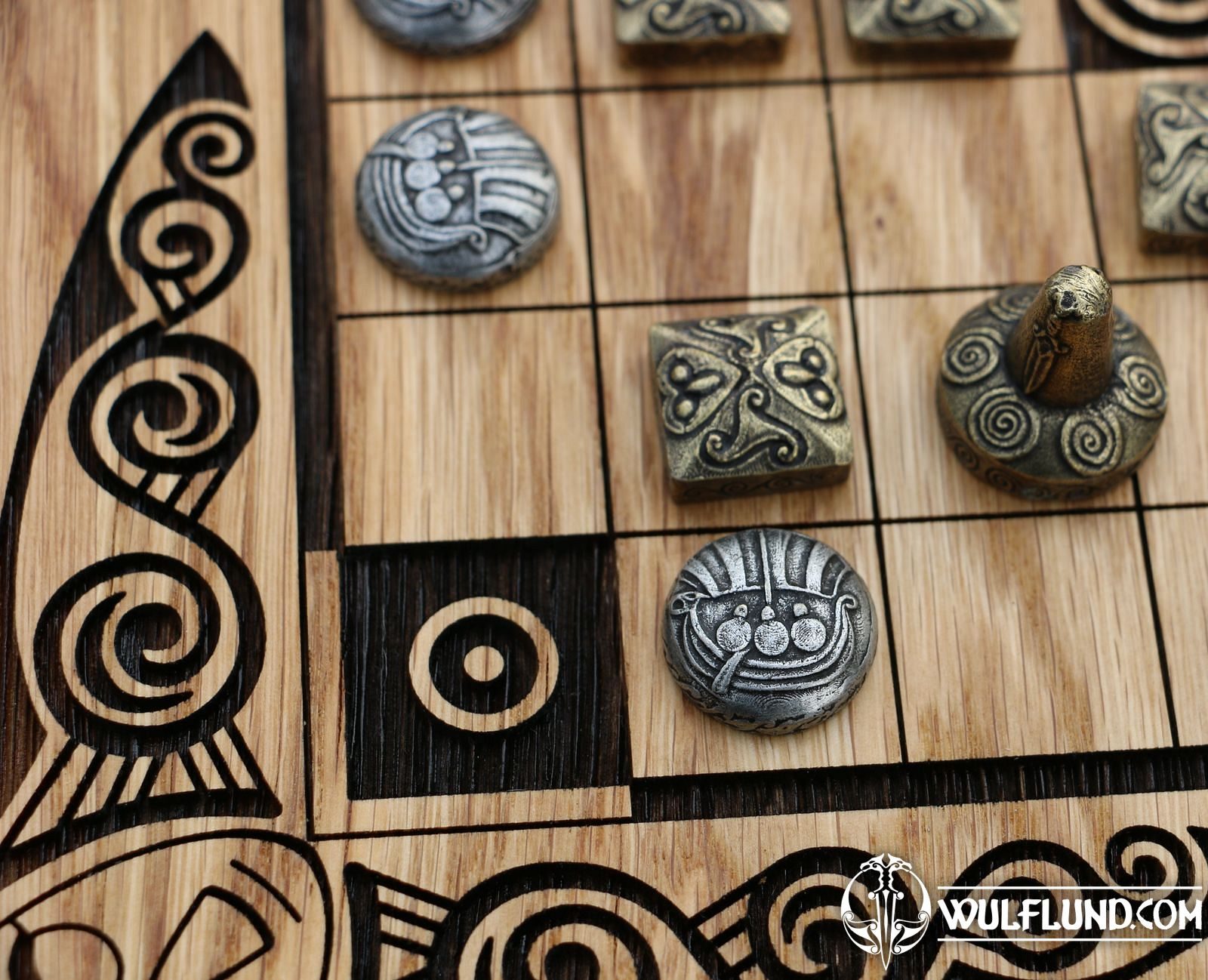 FIDCHELL Celtic board game BRIAN BORU version with oak board Kadlus ...