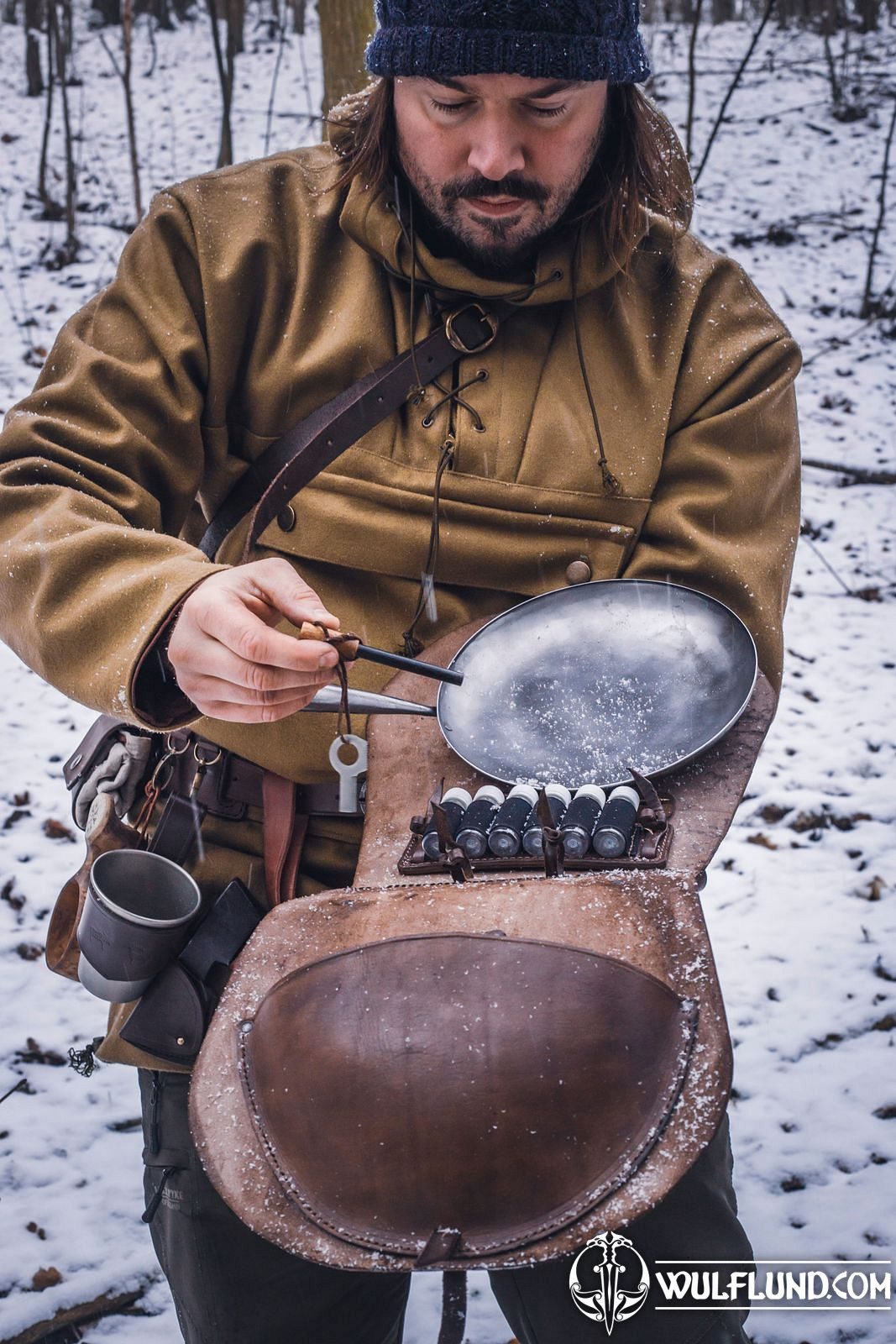 OUTDOOR PAN 23 cm with fork handle, Perunika system for BUSHCRAFT ...