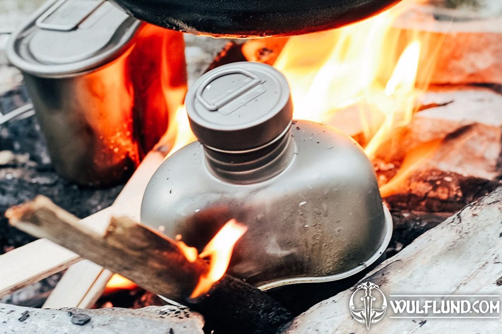 Ti3060 Titanium Canteen Mess Kit Titanium equipment Bushcraft, Camping ...