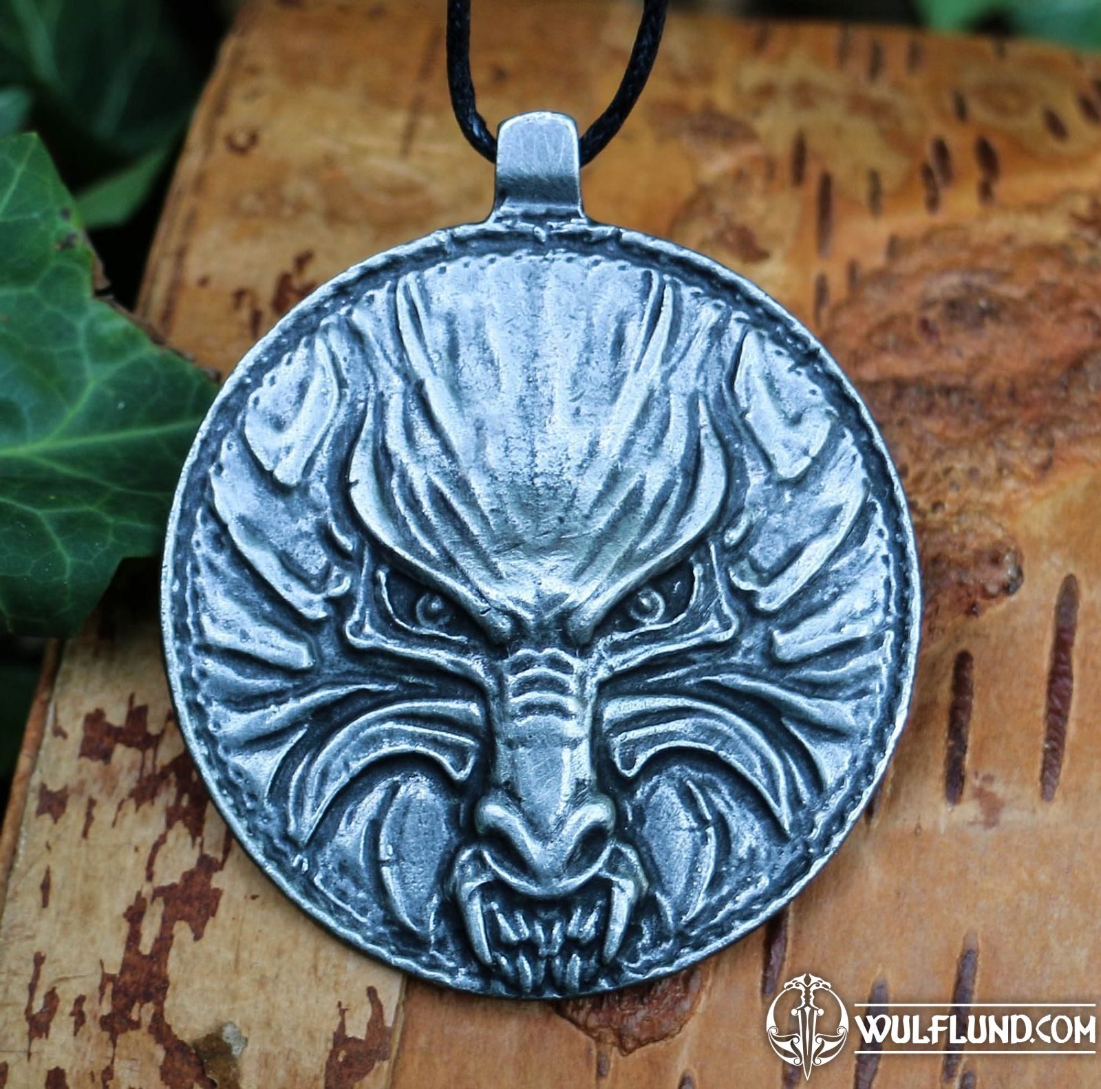 WOLF - Witcher, Fenrir, medailon, talisman, amulet Wulflund