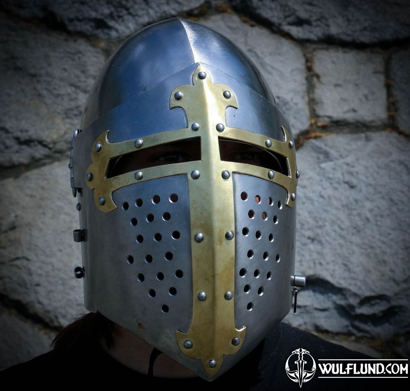 MEDIEVAL VISOR HELMET, combat 2 mm Wulflund