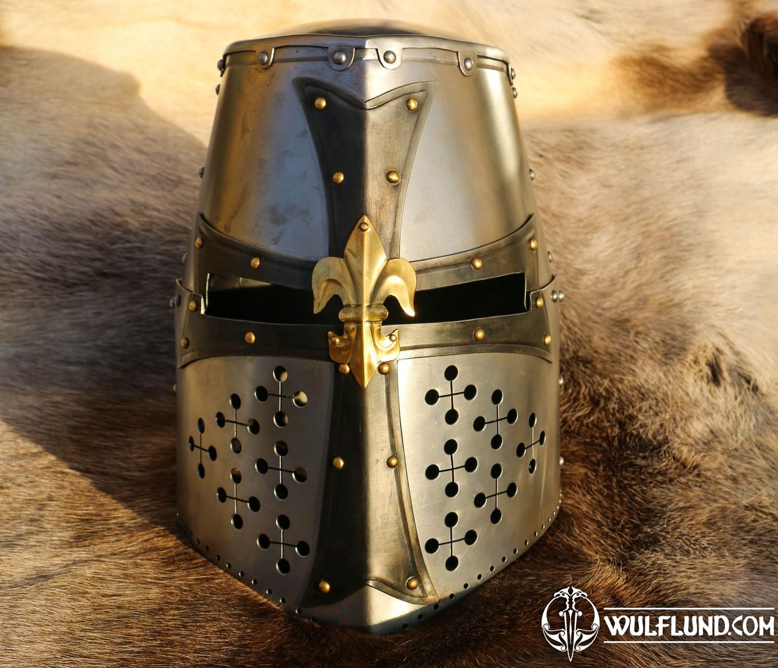 Grand Master, crusader geat helmet, 1.5 mm Wulflund