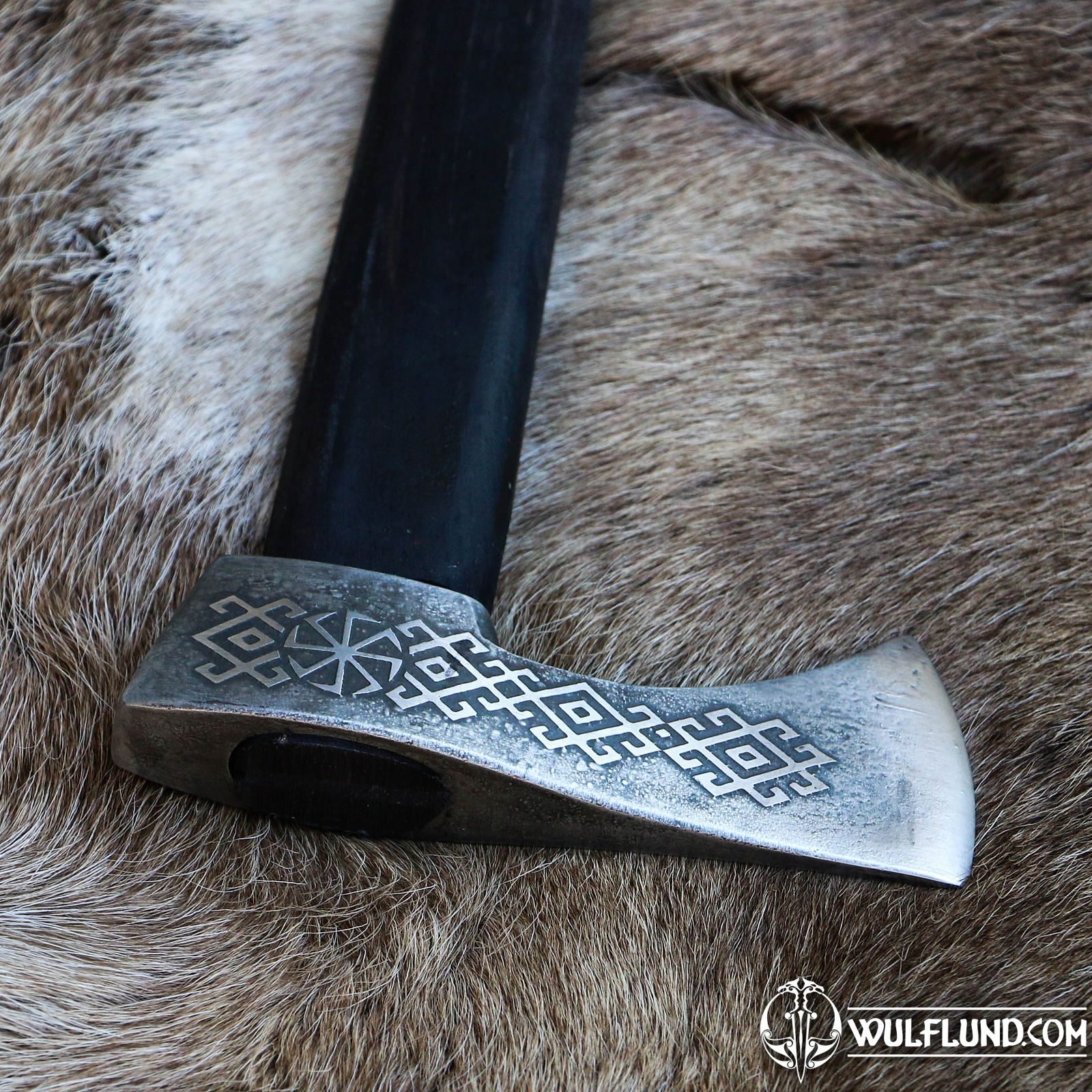 SHEPHERD'S AXE, etched Carpathian axe Drakkaria Axes Weapons Wulflund