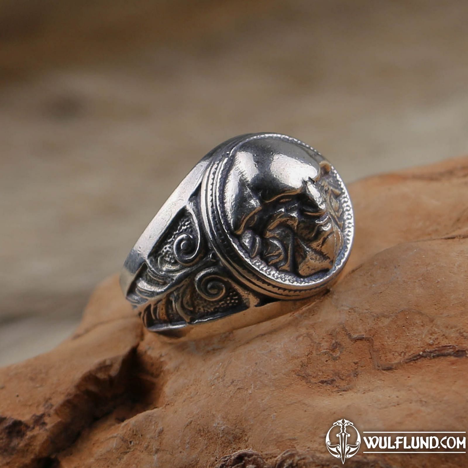 TRIGLAV Slavic Ring Silver 925 Drakkaria Rings Silver jewellery Wulflund