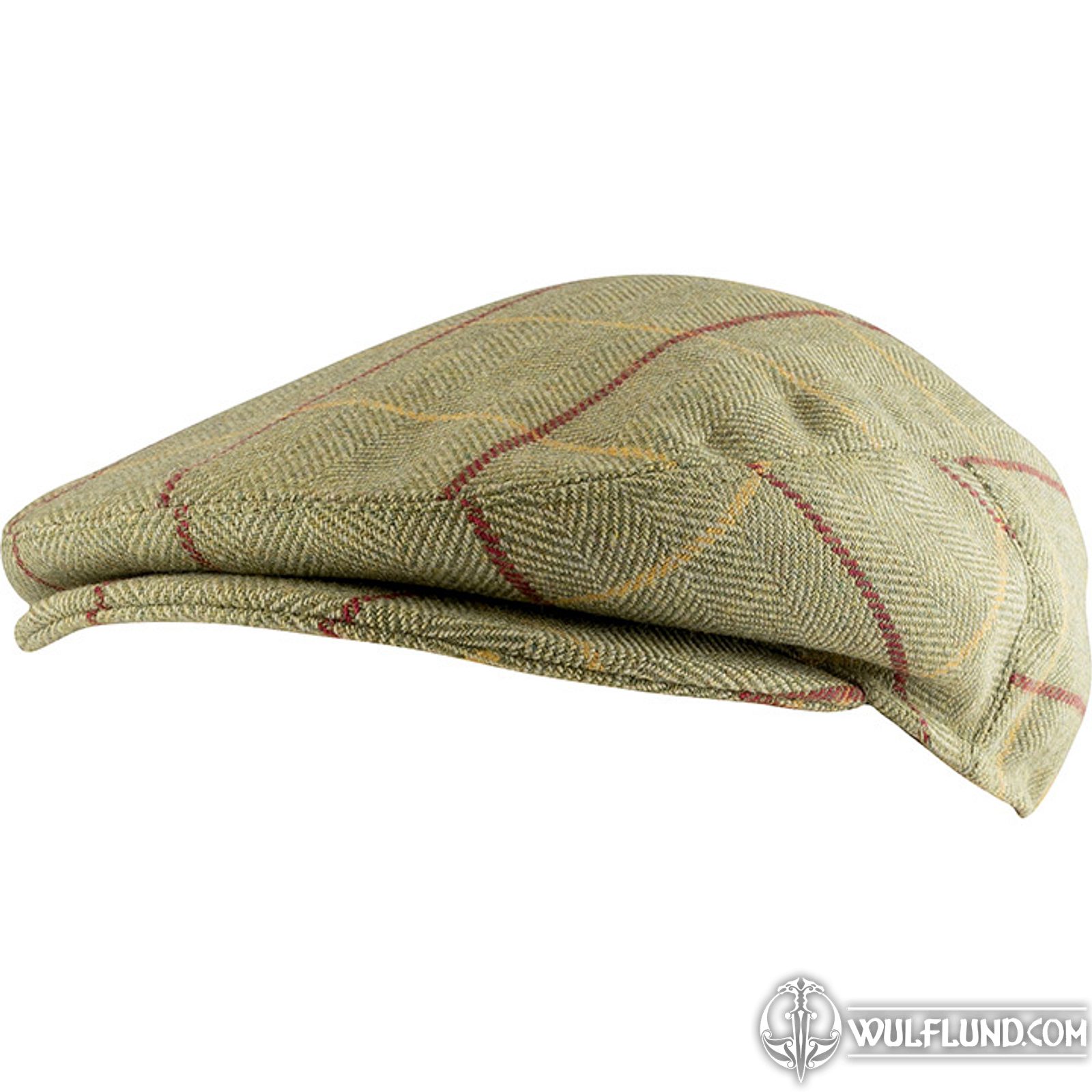 English Wool Blend Flat Cap Tweed Flat caps Headwear, Fashion Wulflund