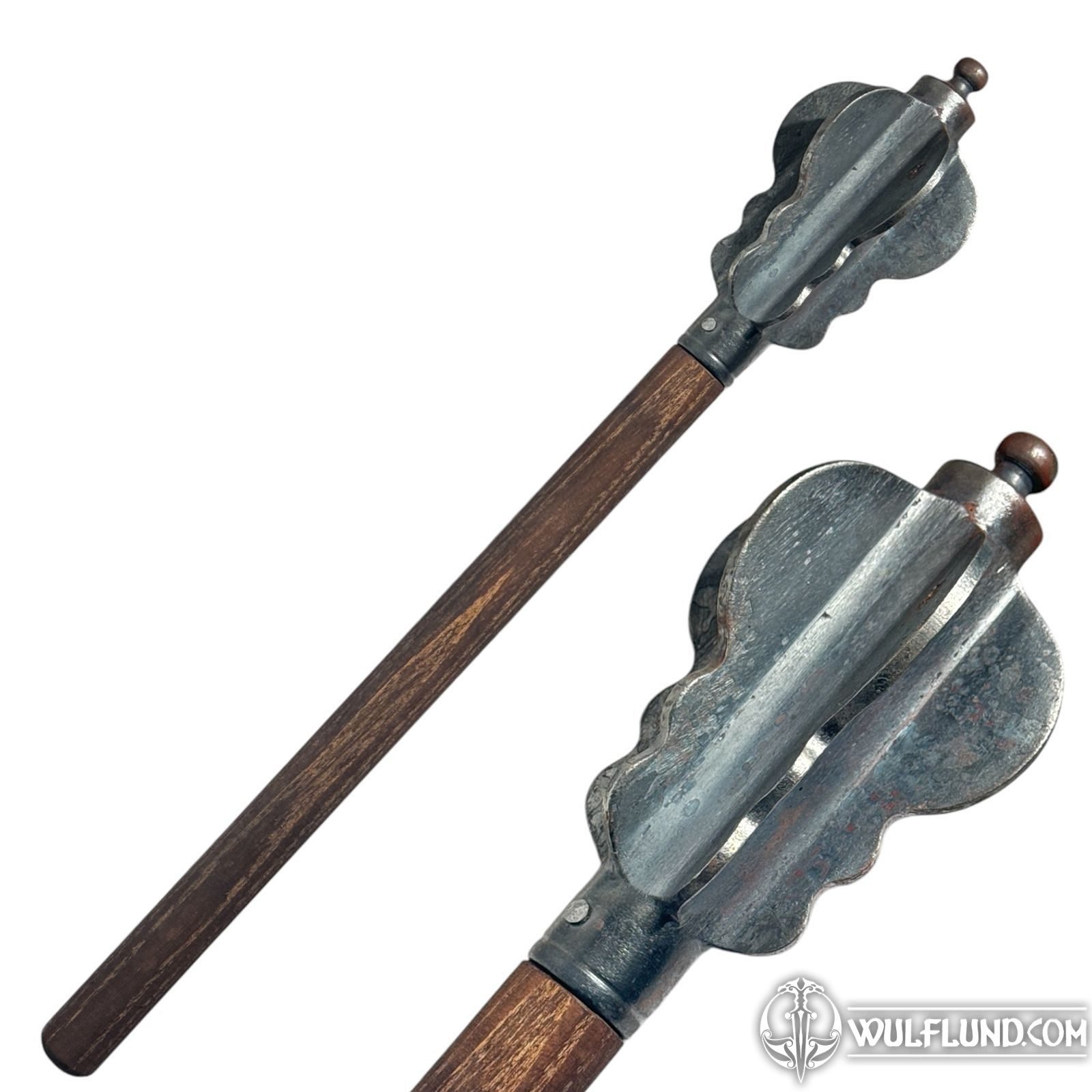 MEDIEVAL MACE, exact museum copy Drakkaria Maces Weapons Wulflund