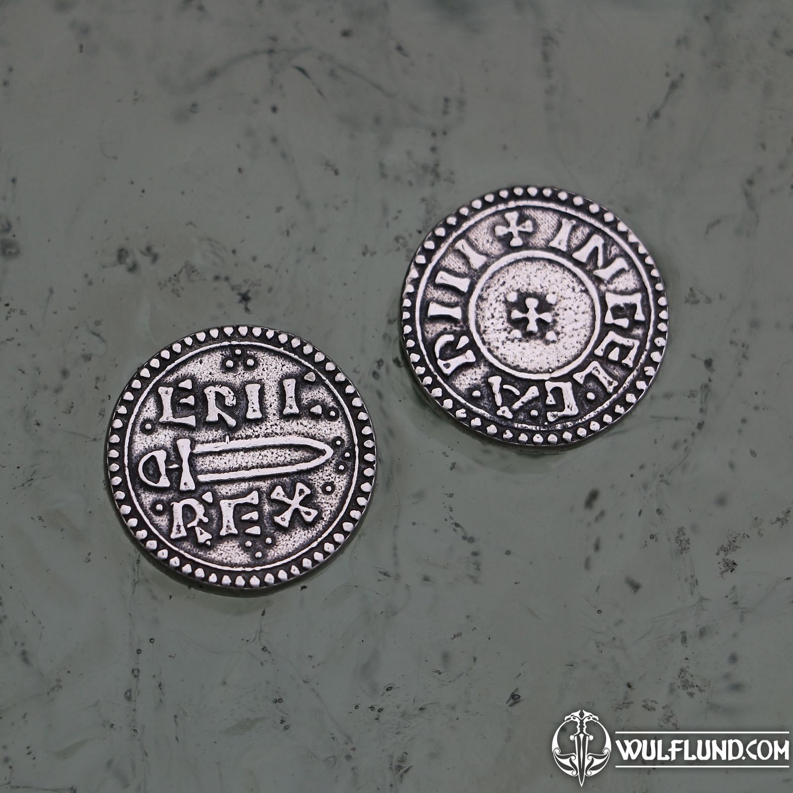 ERIC BLOODAXE, Northumbria, year 952 Replica Viking Coin, Silver 925 ...