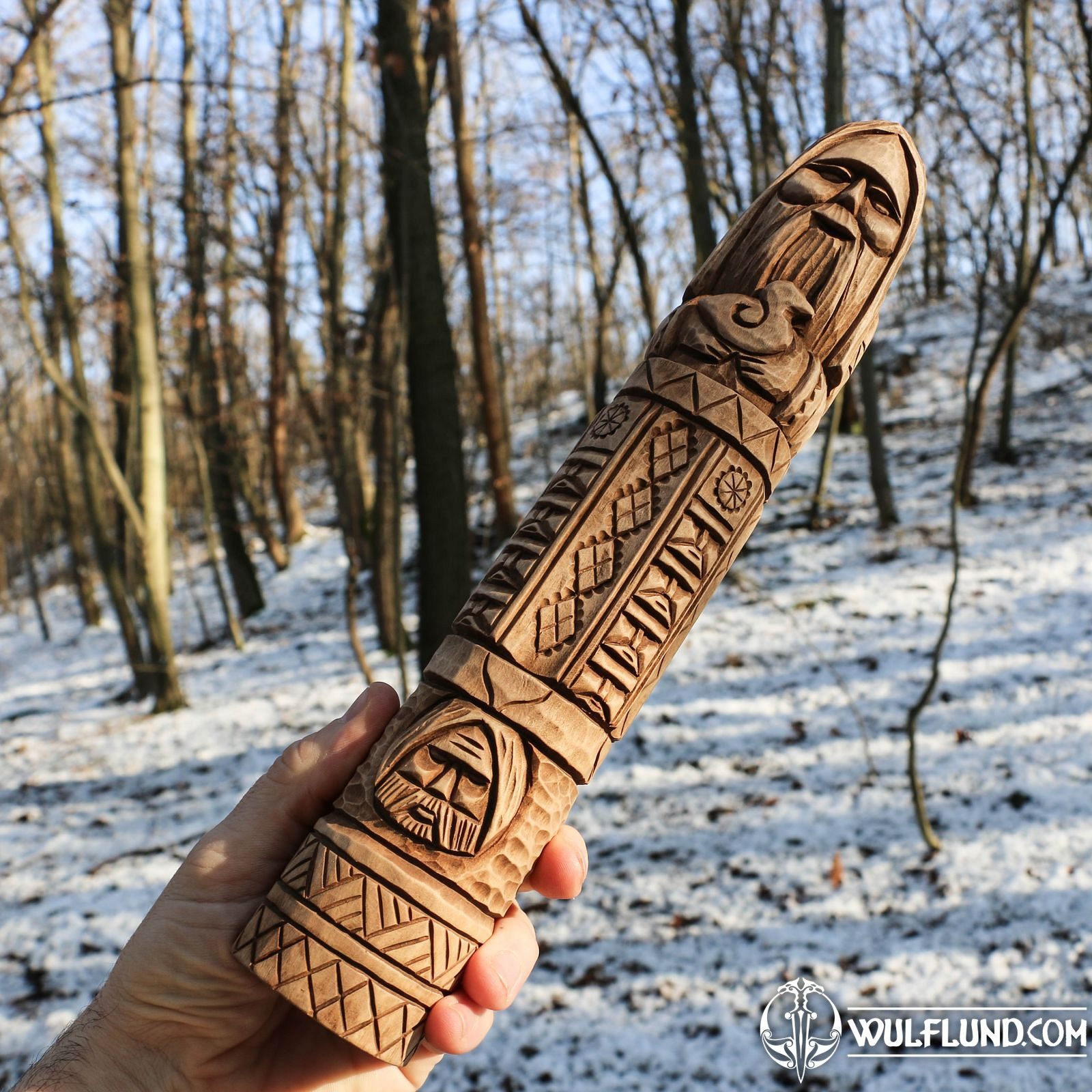 ROD, Slavic Deity Statue Statues, chests Woodcarving, Home decor Wulflund