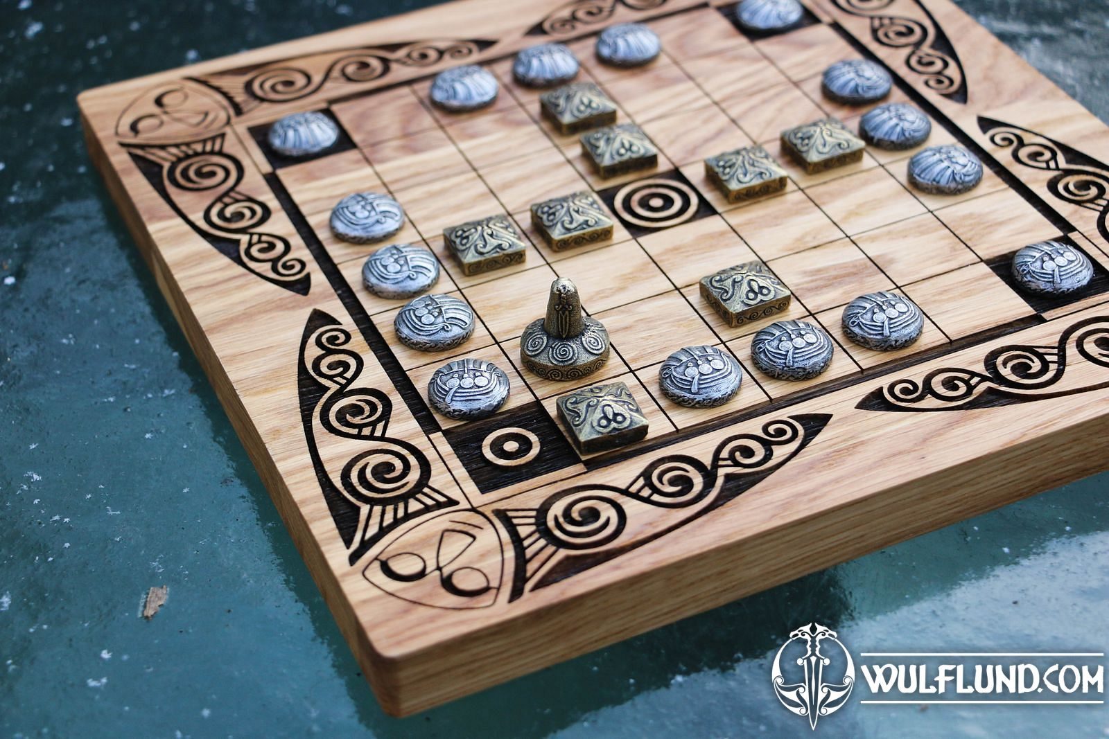 FIDCHELL Celtic board game BRIAN BORU version with oak board Kadlus ...