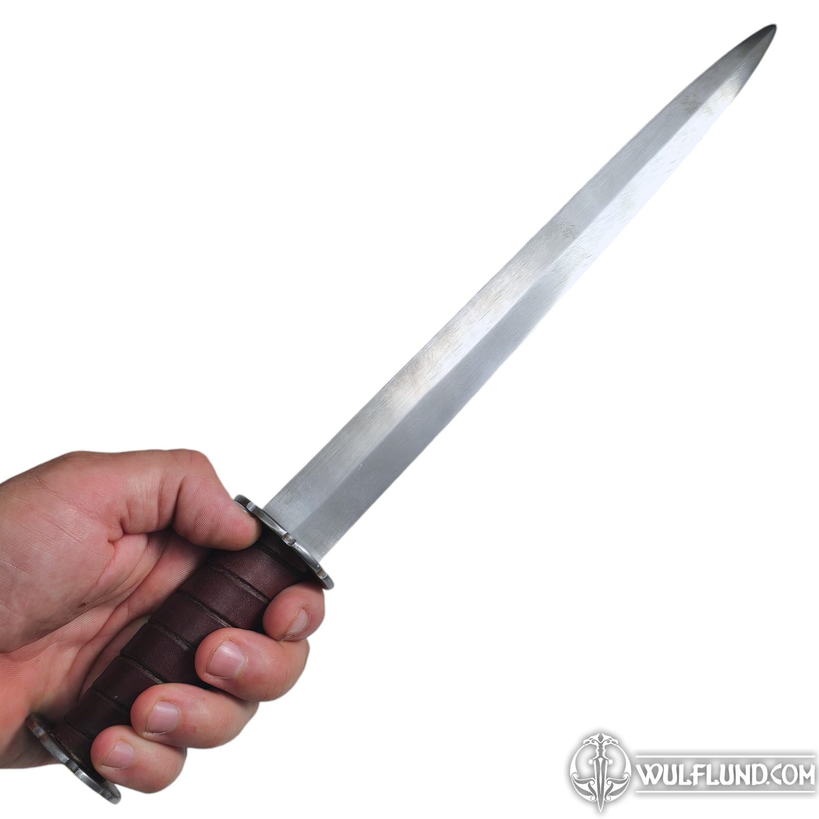 Rondel or Bollock dagger Kuttenberg, 14th century, blunt replica, brown ...