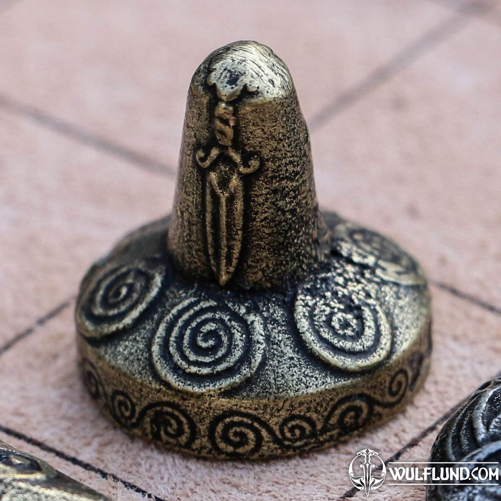 27 + 27 + 1 playing stones for FIDCHELL Celtic board game, ERIN version ...