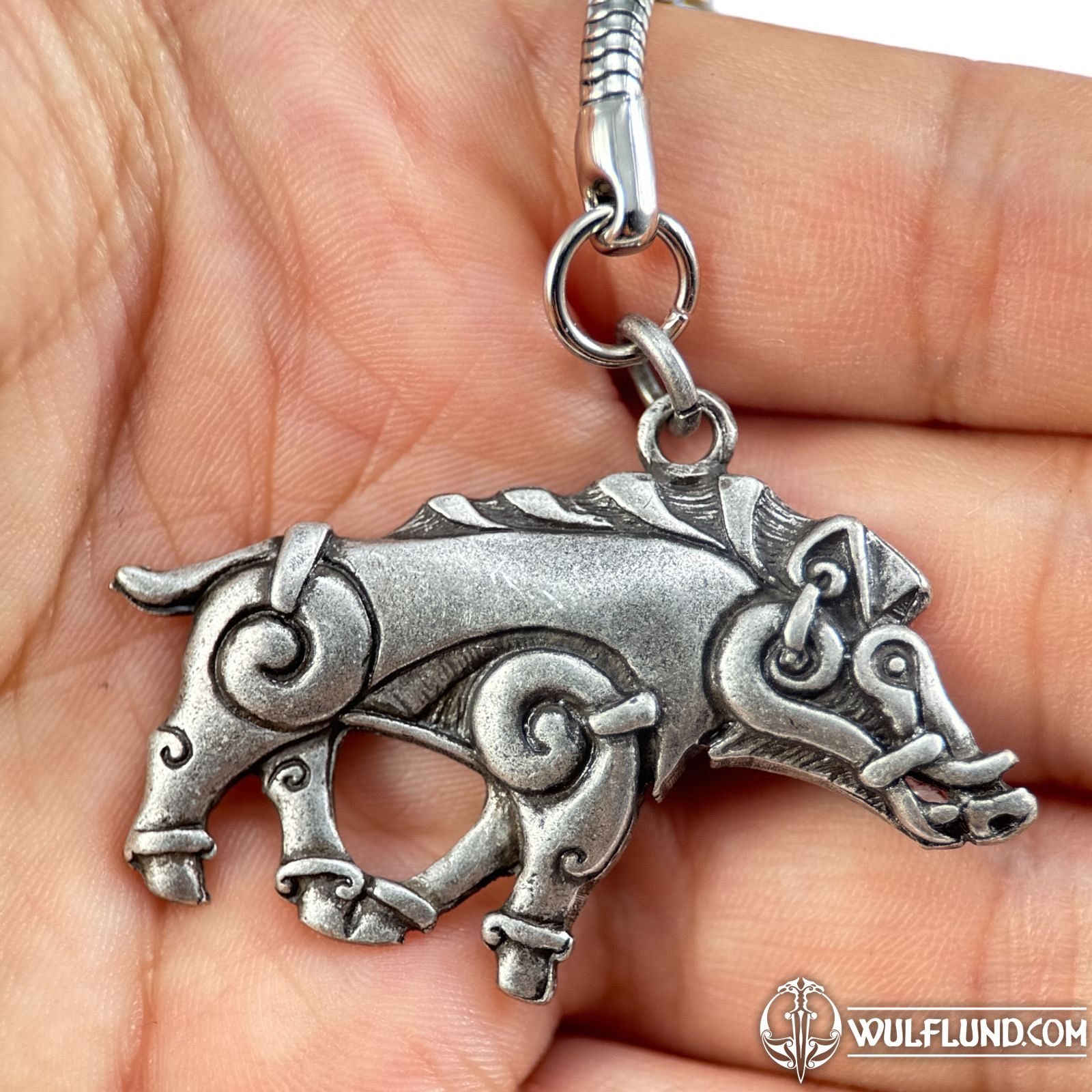 Scottish Boar, key chain Drakkaria Metal keychains Jewellery Wulflund