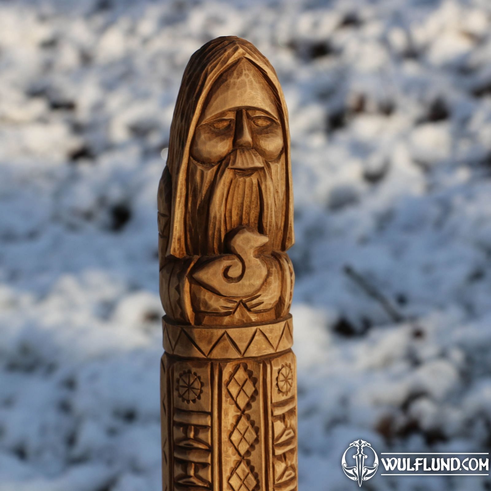 ROD, Slavic Deity Statue Statues, chests Woodcarving, Home decor Wulflund