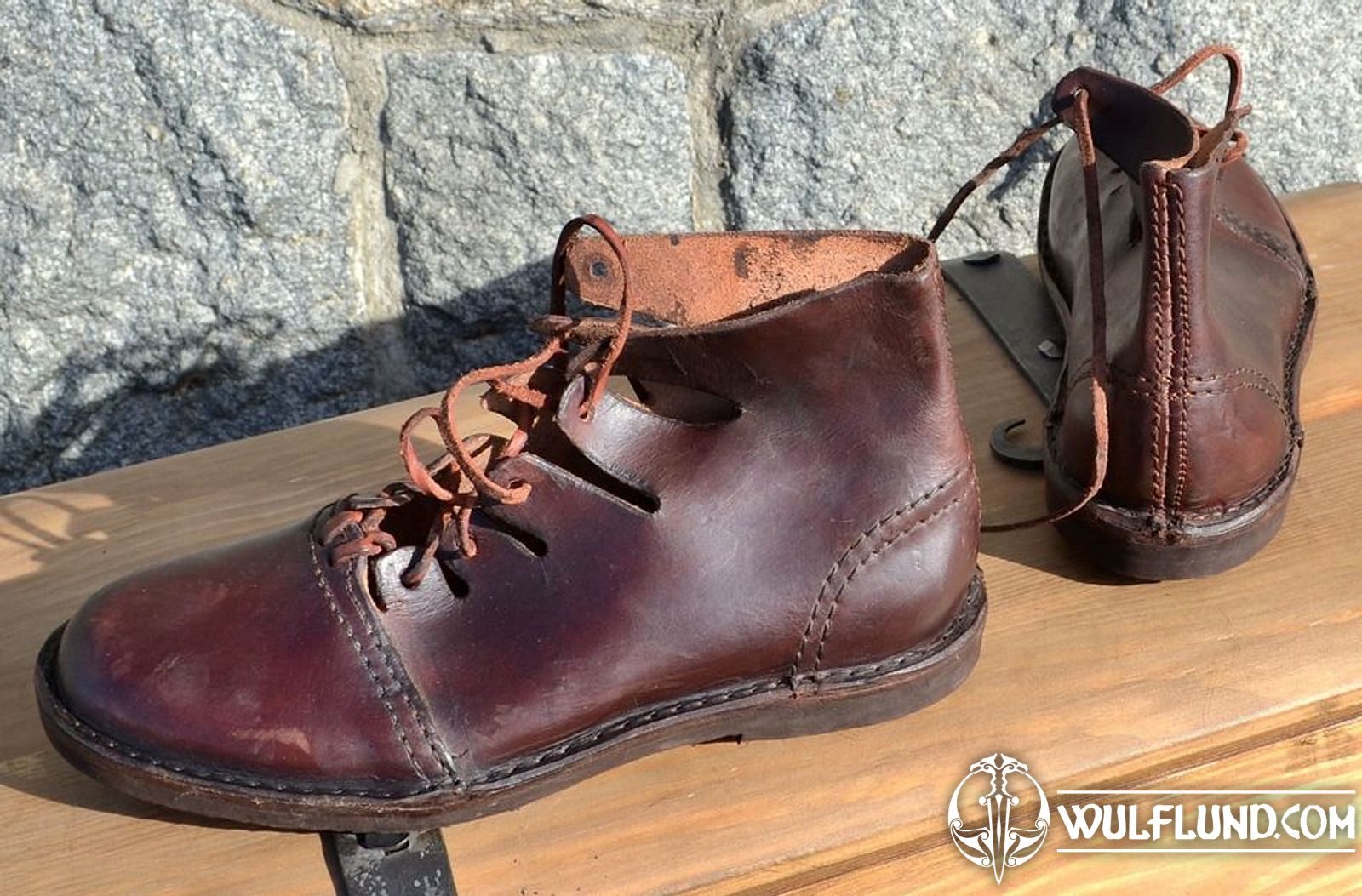 ANCIENT TIMES LEATHER SHOES viking, slavic boots footwear, Fashion Wulflund