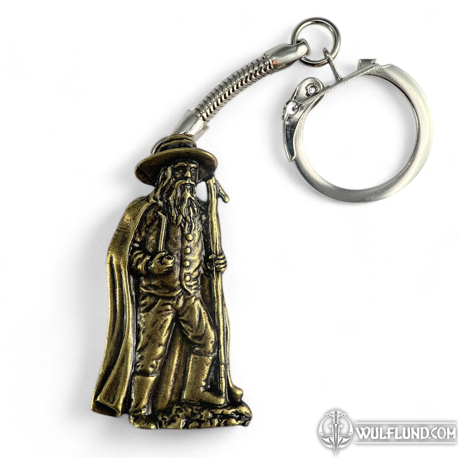 Krakonoš key ring, zinc old brass Drakkaria keychains Jewellery Wulflund