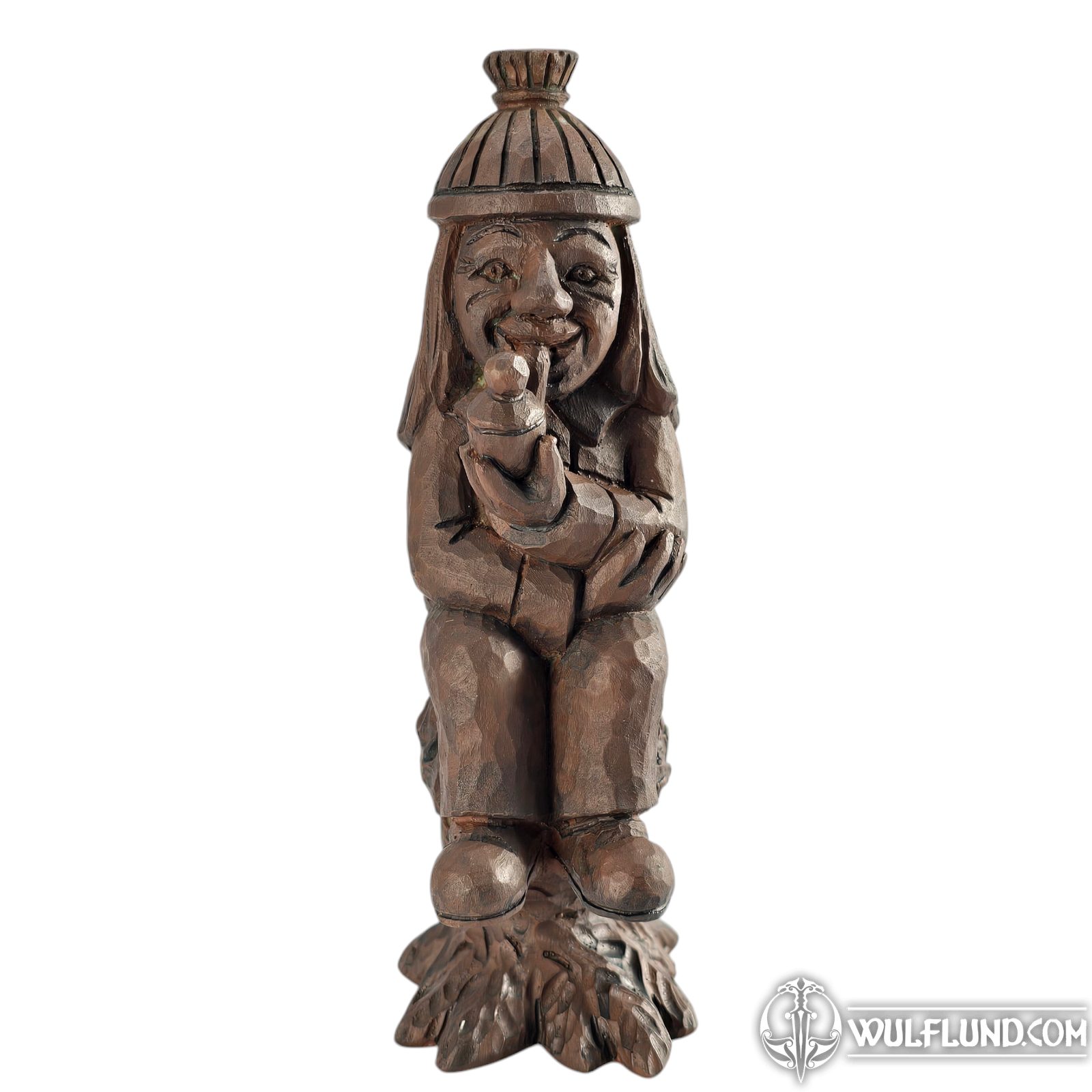 VODNÍK, figure of Slavic water spirit, brown Statues, chests ...