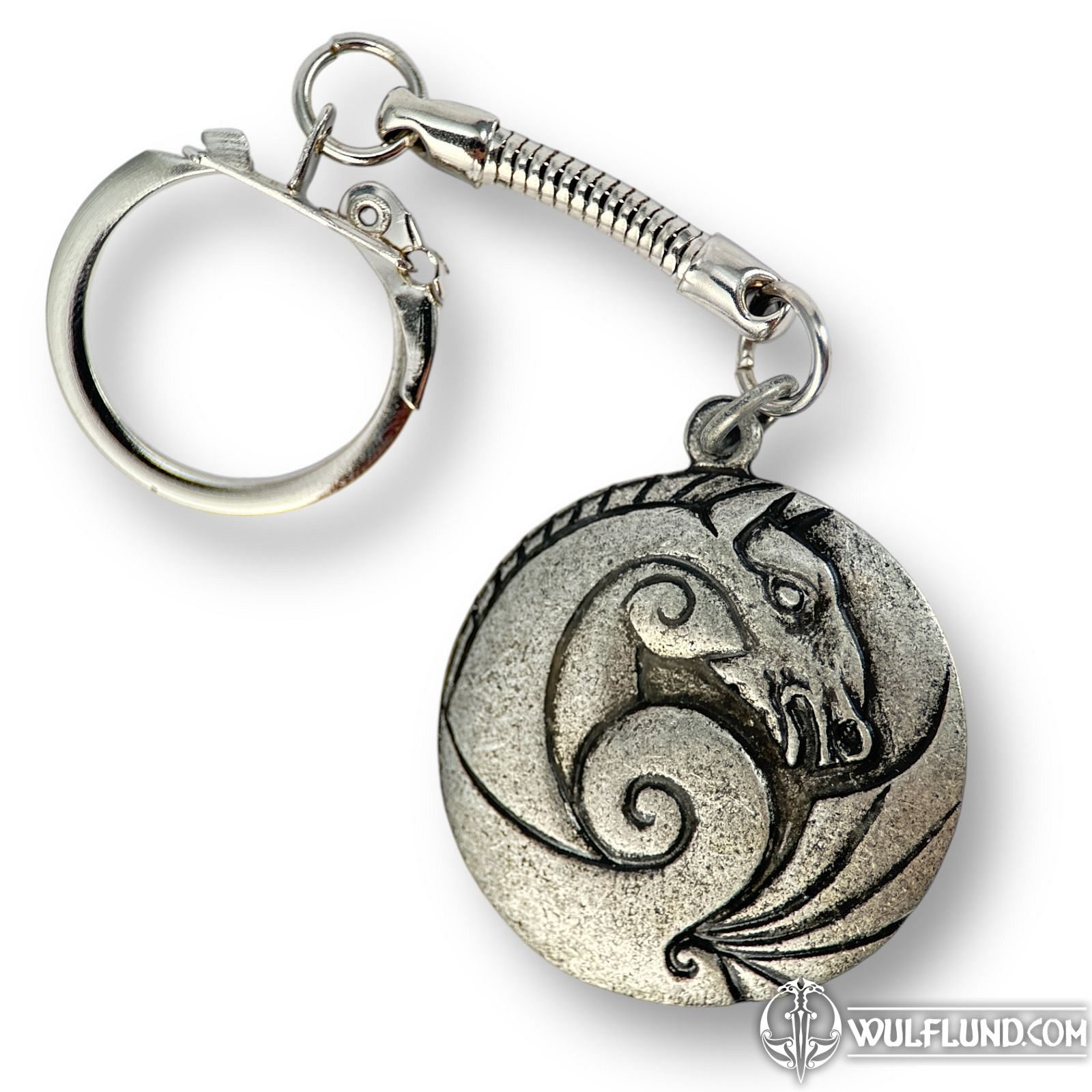 Celtic horse keychain, zinc antique silver Drakkaria keychains ...