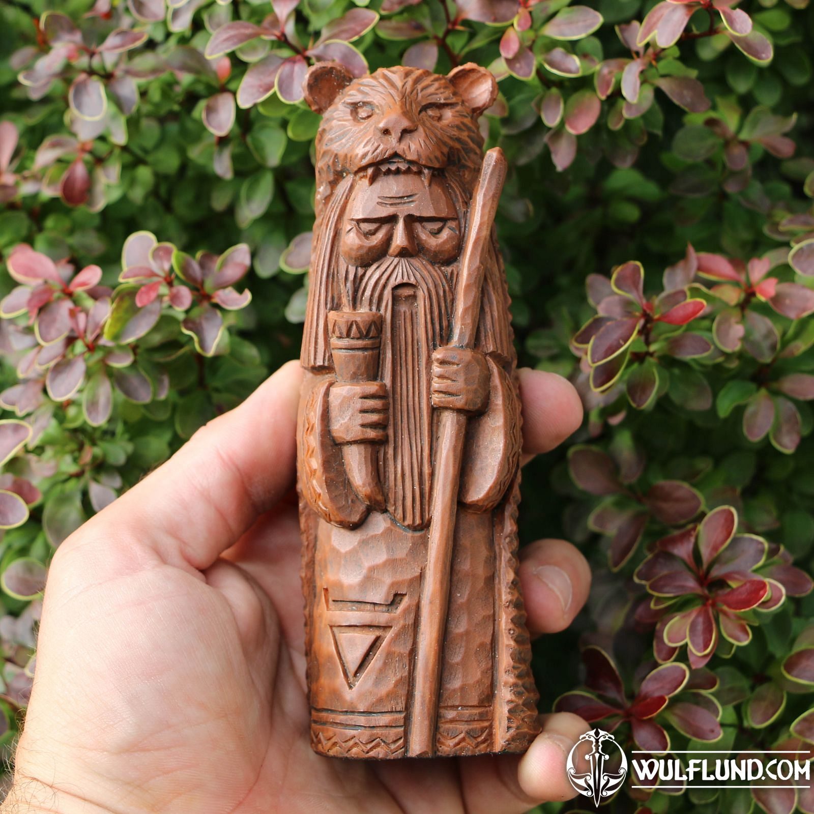 VELES, Slavic God, statuette artificial stone, brown slavic statues ...