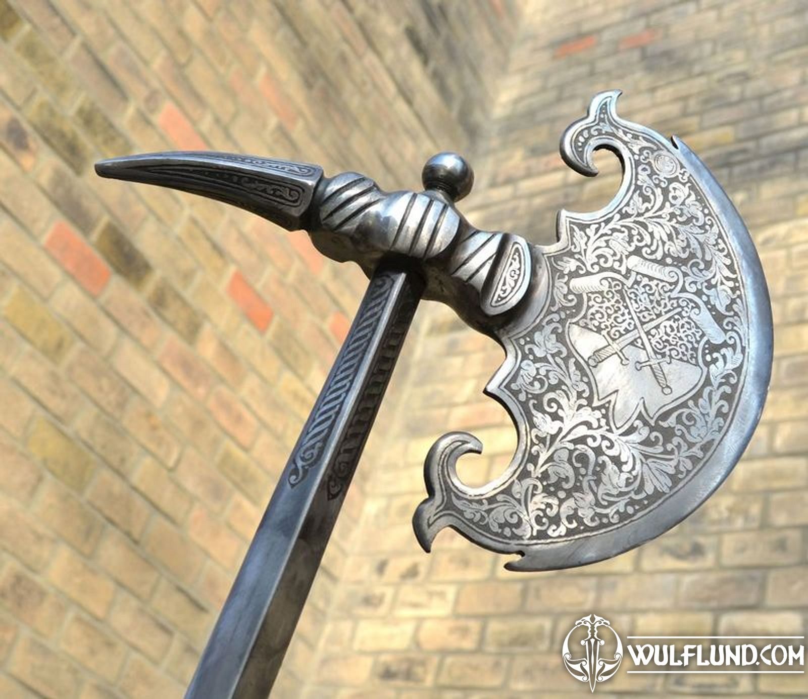 German horseman's axe, etched, replica Drakkaria Axes Weapons Wulflund