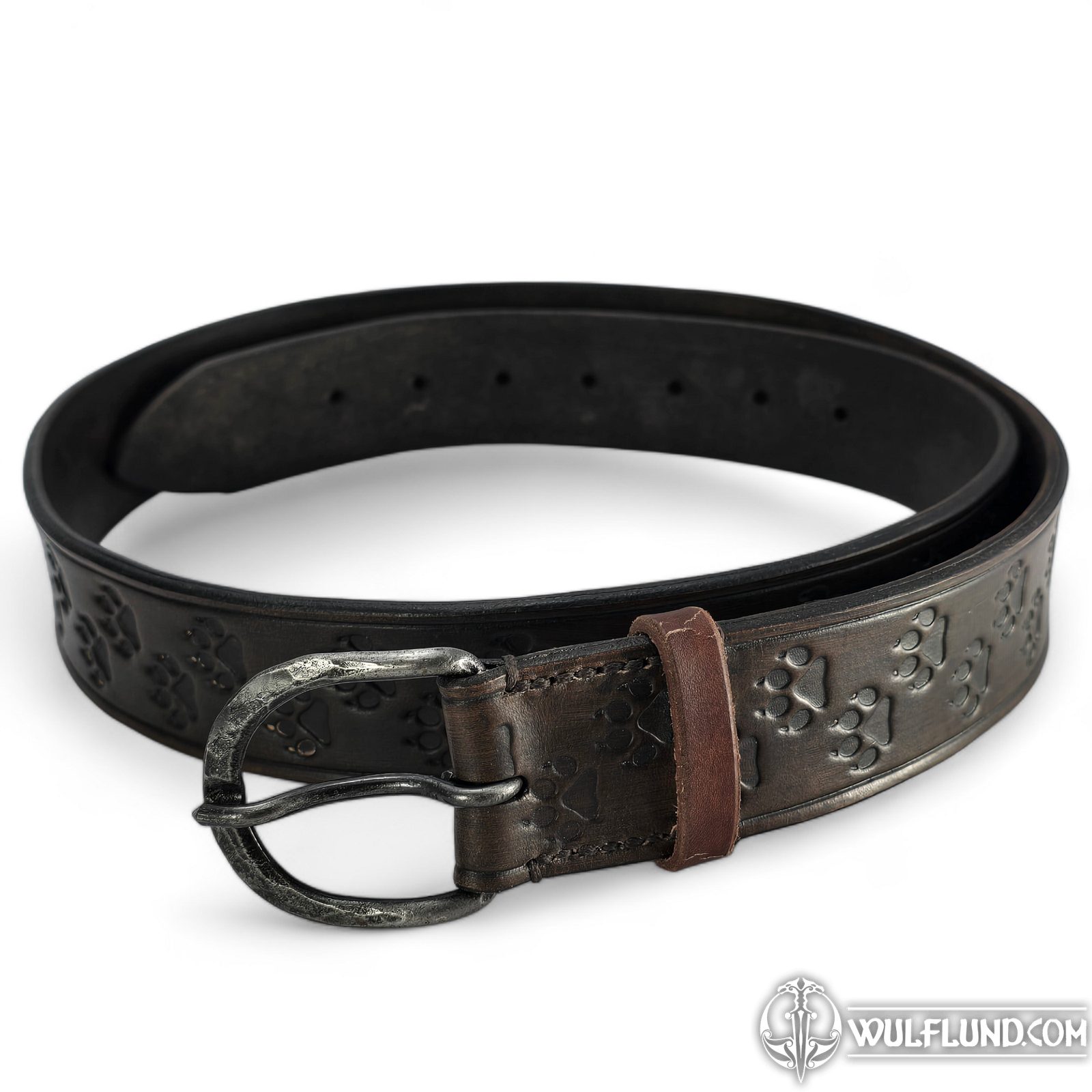 LEATHER BELT, wolf tracks Leather Belts Leather Products Wulflund