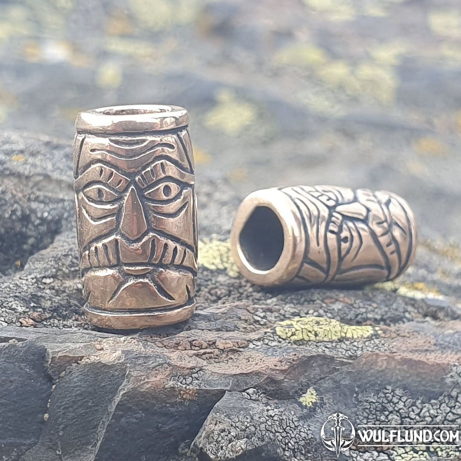 VIKING BEARD RING, bronze Drakkaria Beard beads Bronze jewellery ...