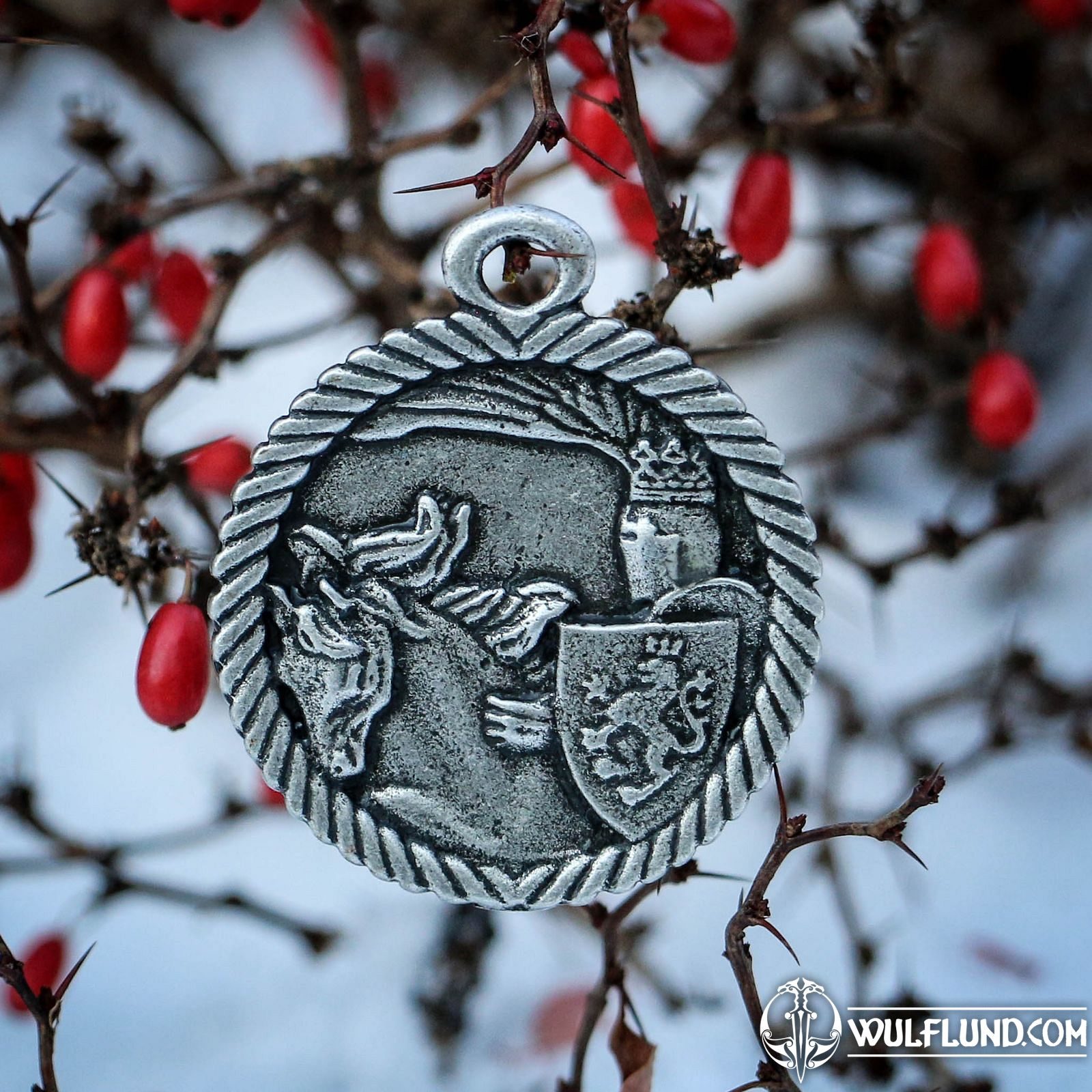 KING Premysl Otakar II., pendant, zinc Drakkaria Medieval amulets Zinc ...