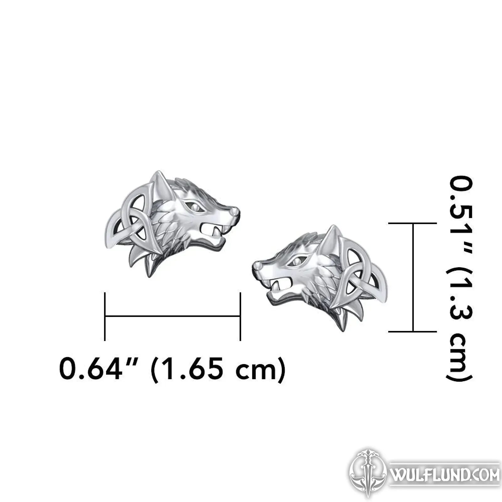 Wolves Silver Earrings Peter Stone Earrings Silver jewellery Wulflund