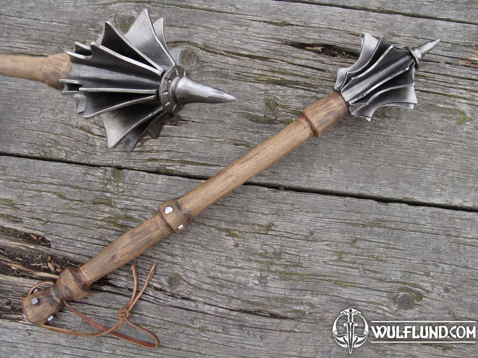 EUROPEAN MACE with wooden handle, replica Maces Weapons Wulflund