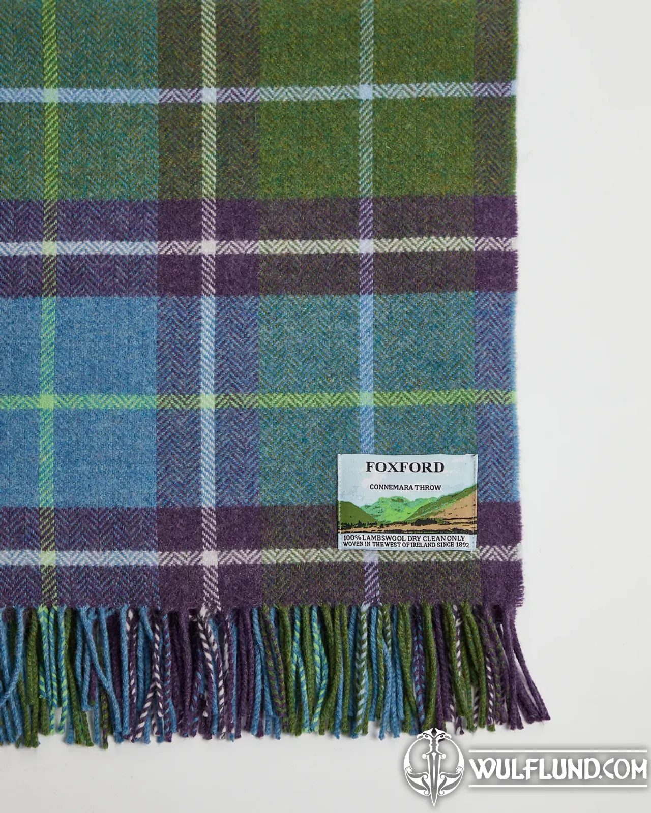 Plaid en laine d'agneau du Connemara, Foxford Irlande Couvertures ...