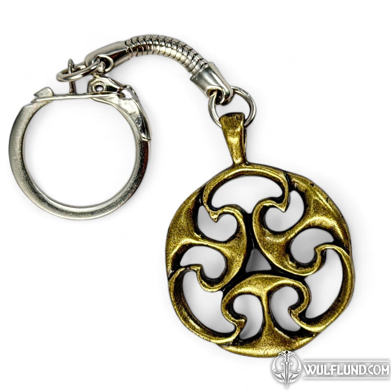 Celtic talisman of life, zinc keychain old brass Drakkaria keychains ...