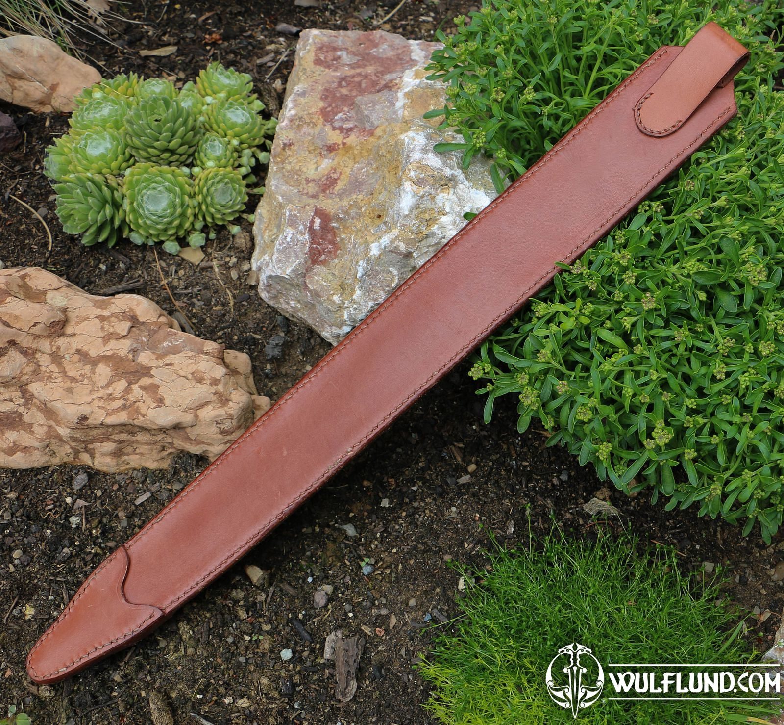 LEATHER SCABBARD FOR THE SWORD FIONN hand carved Drakkaria ancient ...