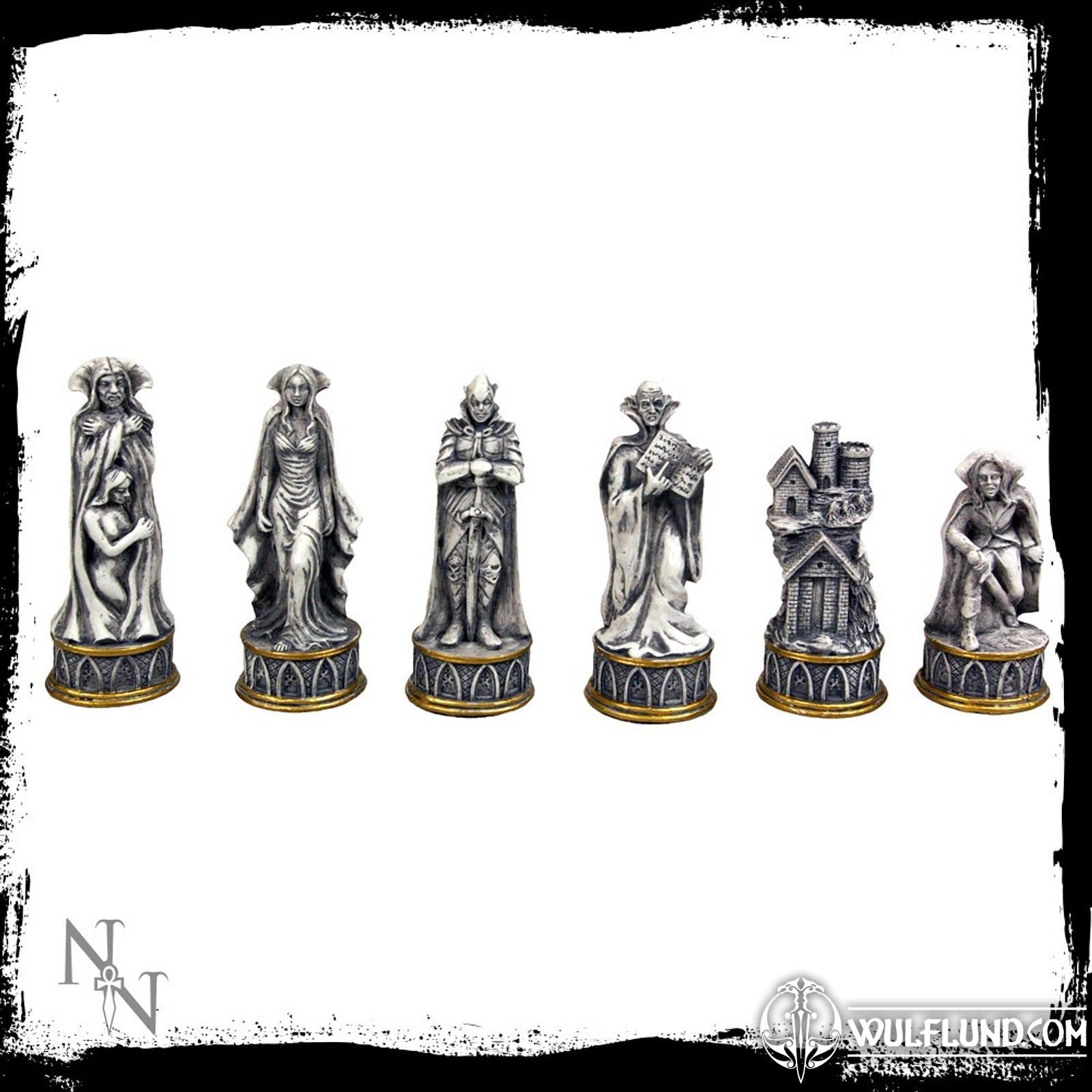 Vampire & Werewolf Chess Set figures, lamps, cups Decorations, Home ...