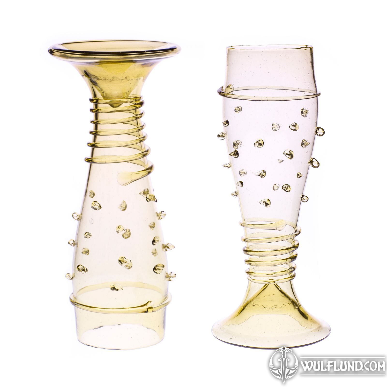 REPLICA OF MEDIEVAL GLASS, Bohemia, XIV. century Drakkaria historical ...