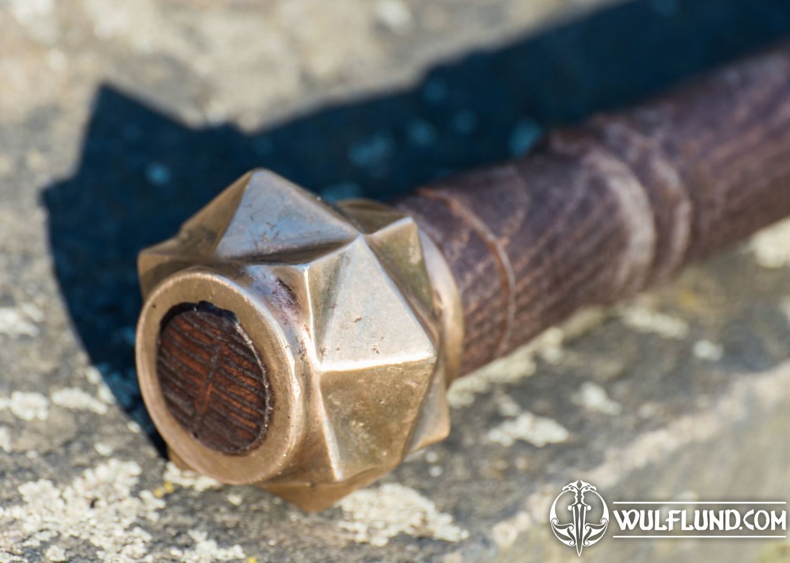 BULAWA, bronze mace with wooden shaft Drakkaria Maces Weapons Wulflund