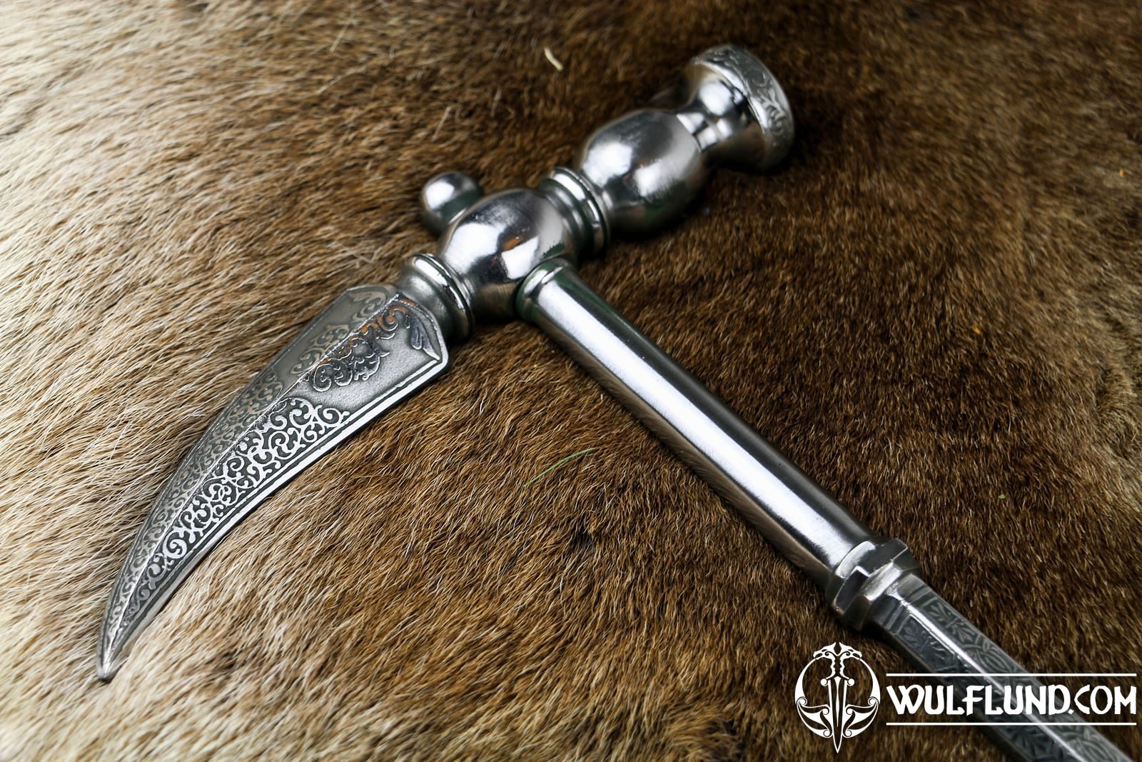 CORVUS, medieval War Hammer Etched Drakkaria War hammers Weapons Wulflund