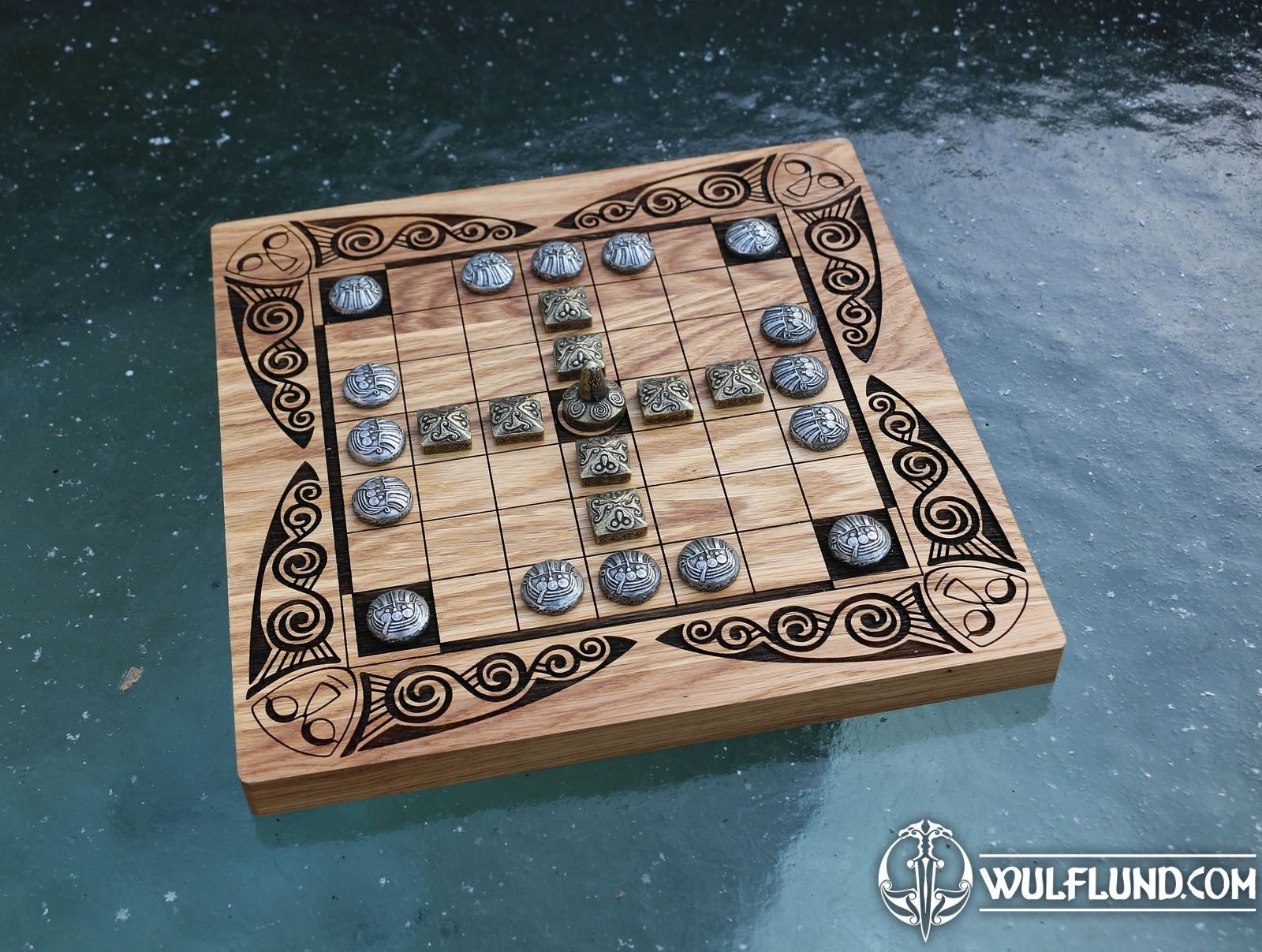 FIDCHELL Celtic board game BRIAN BORU version with oak board Kadlus ...