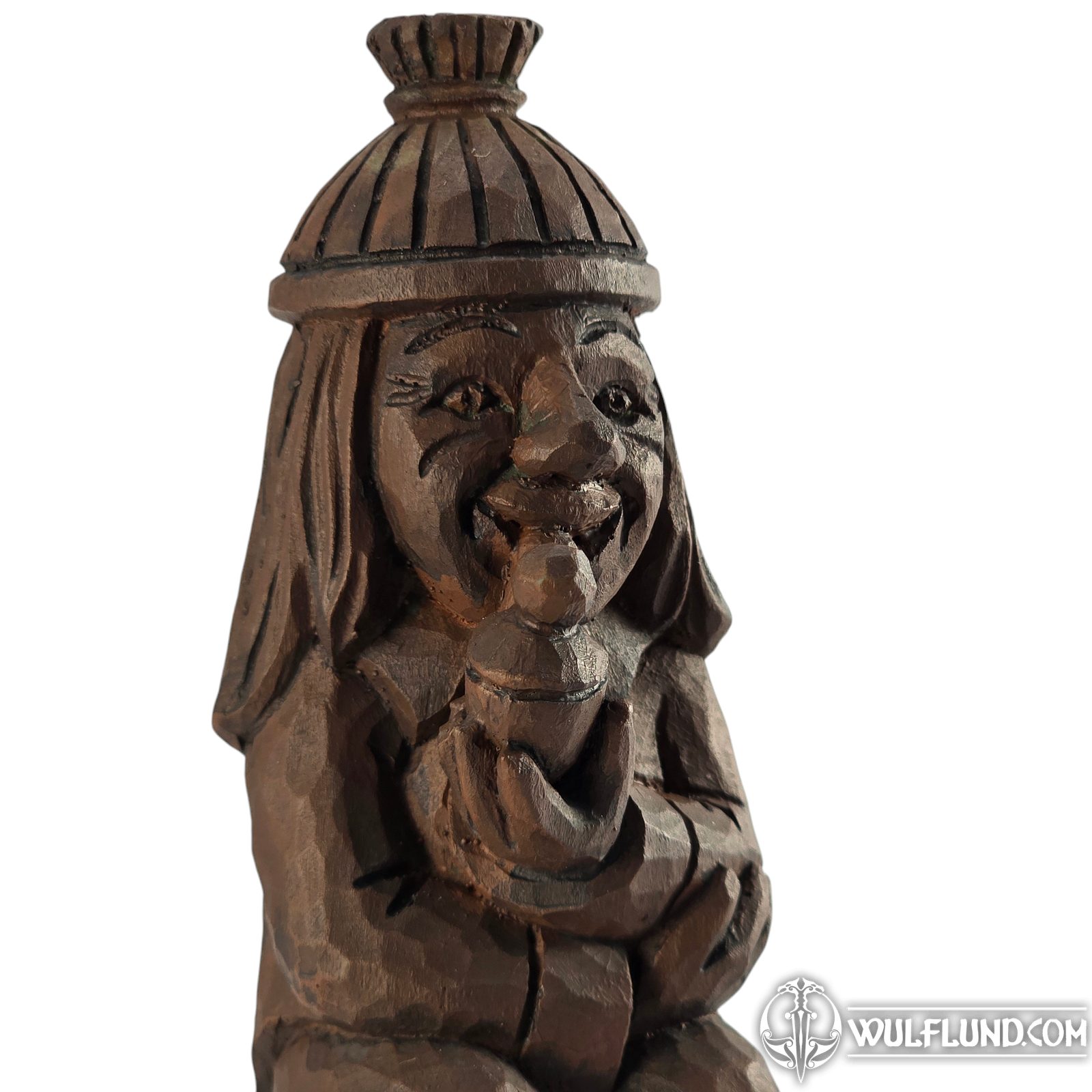 VODNÍK, figure of Slavic water spirit, brown Statues, chests ...