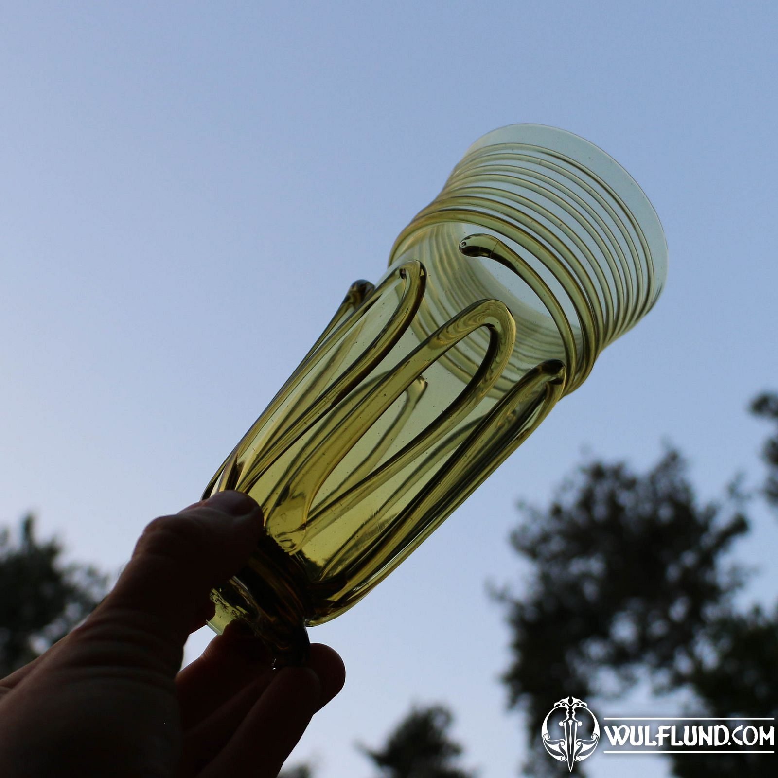 VIKING GLASS CUP, Birka - replica Drakkaria historical glass Feasting ...