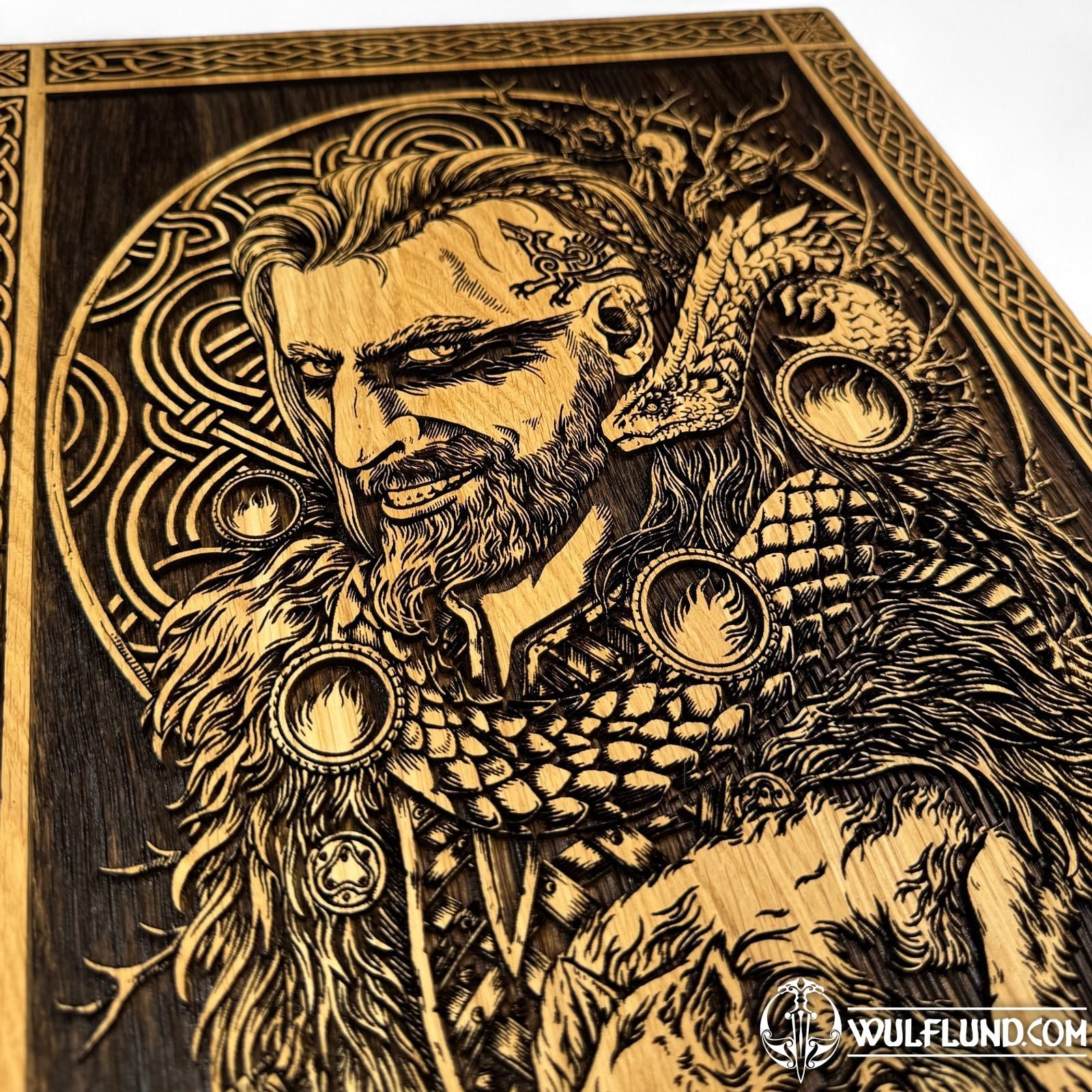 LOKI wall decoration, wood 32x46cm Kadlus Wooden paintings Home decor ...