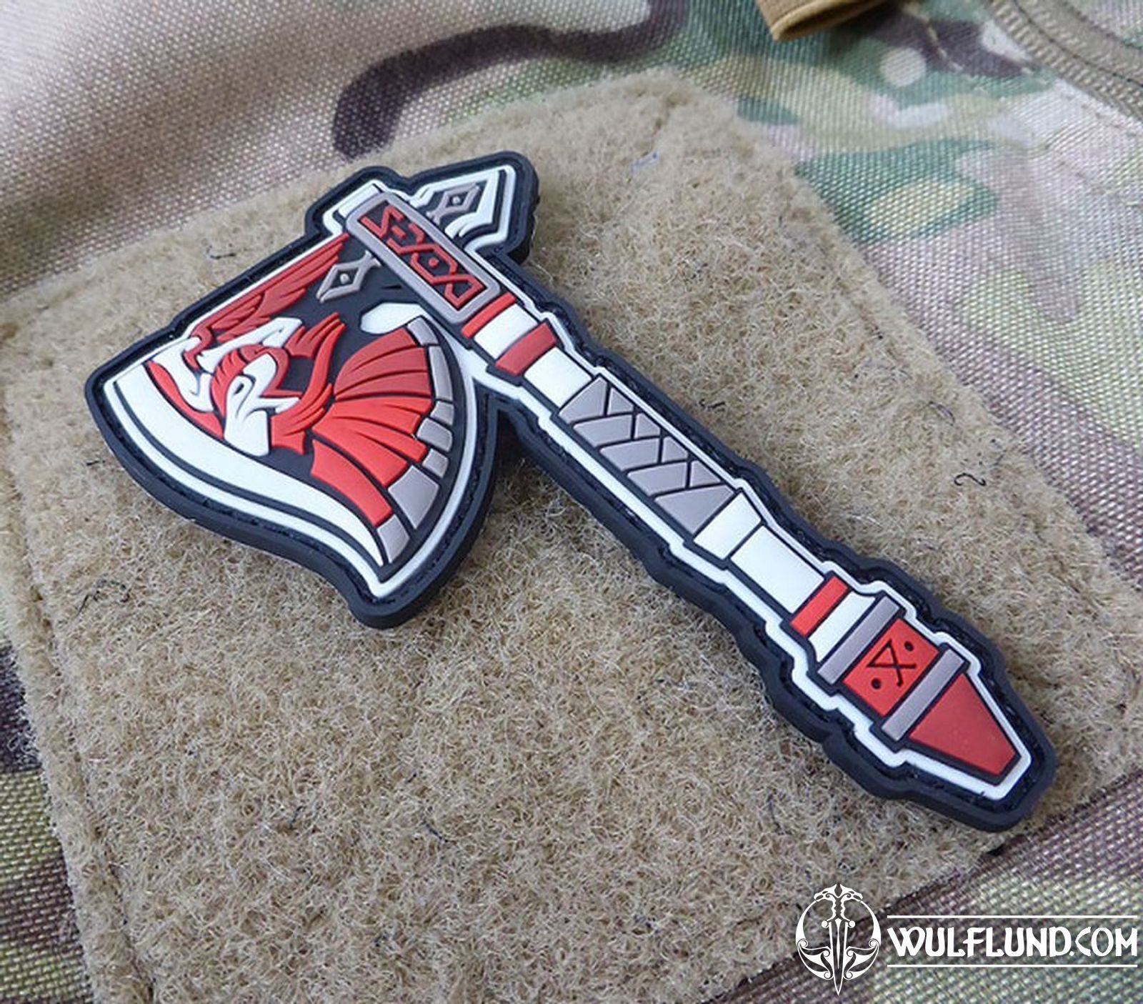 AXE OF DWARF Patch, fullcolor / JTG 3D Rubber Patch military patches ...