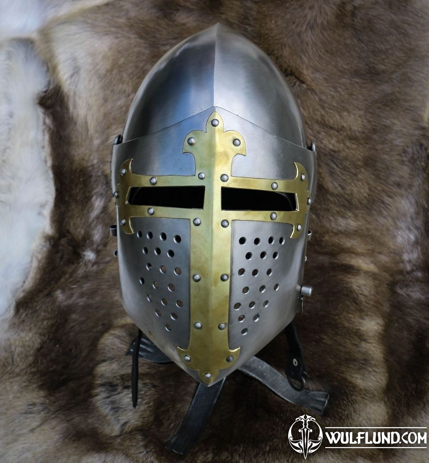 MEDIEVAL VISOR HELMET, combat 2 mm Wulflund