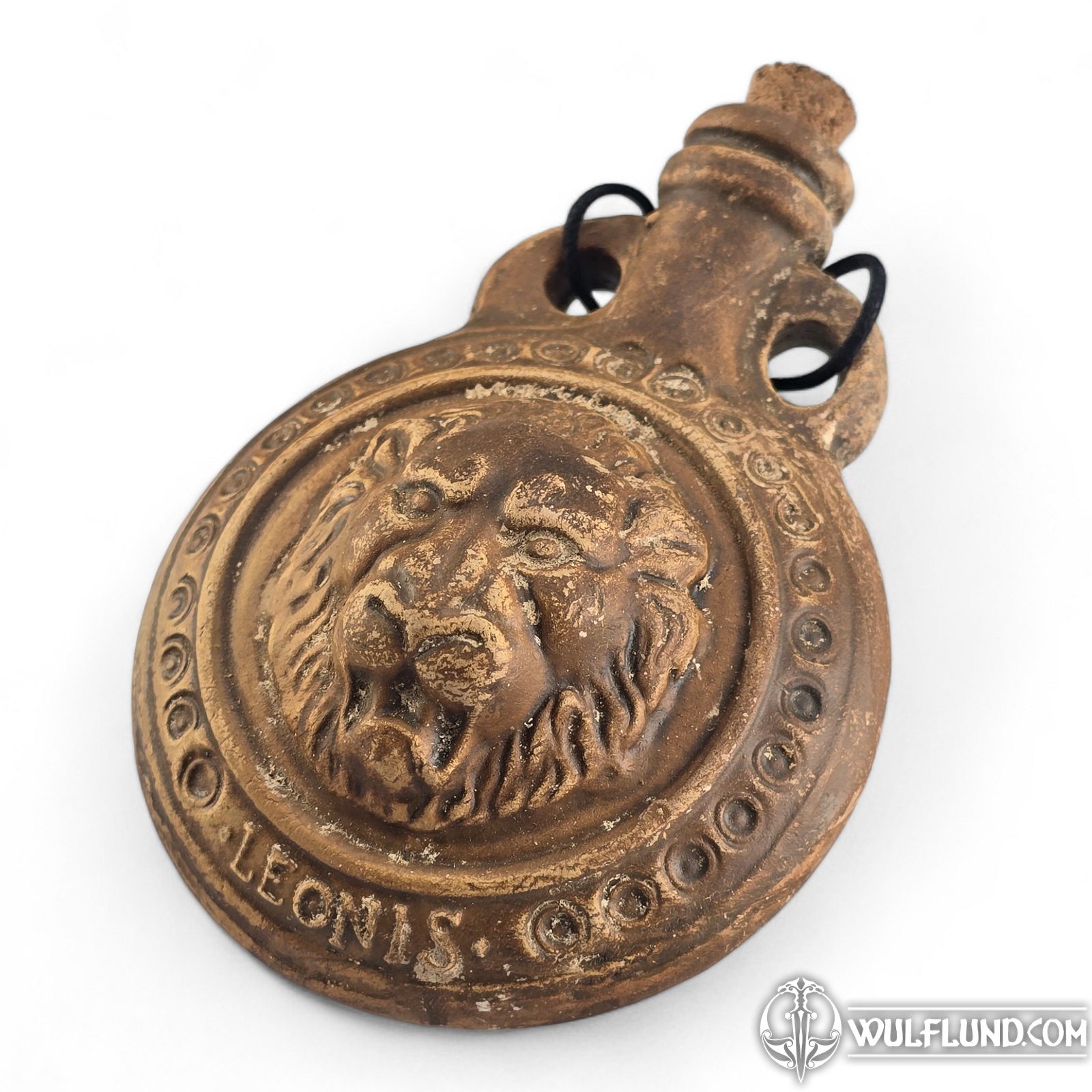 LION, Roman ceramic vial historical ceramics Feasting Wulflund