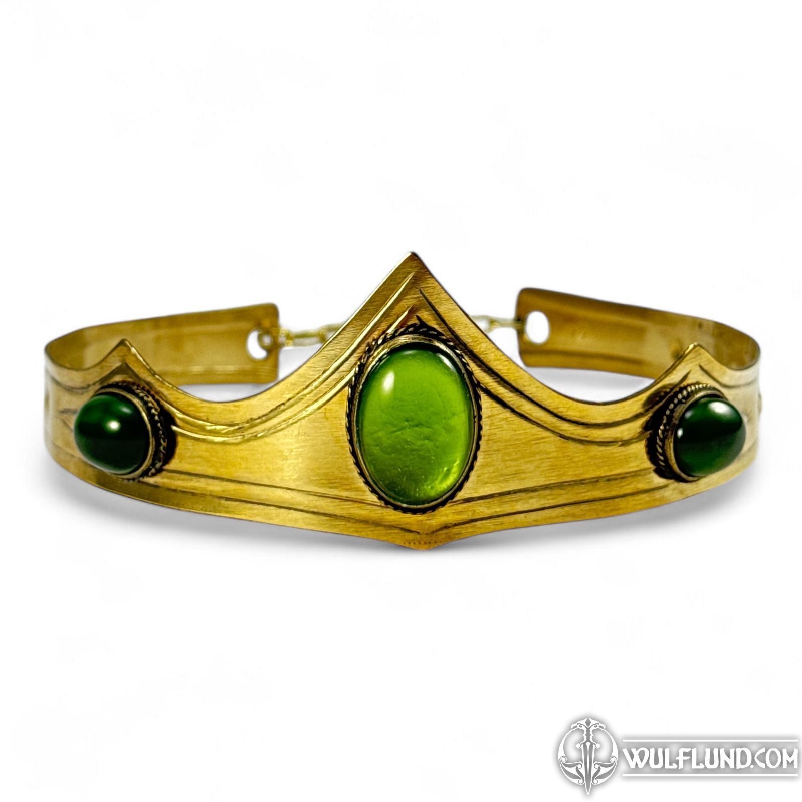 CARDIOLA, medieval crown, green, brass Biško crowns and tiaras Costume ...